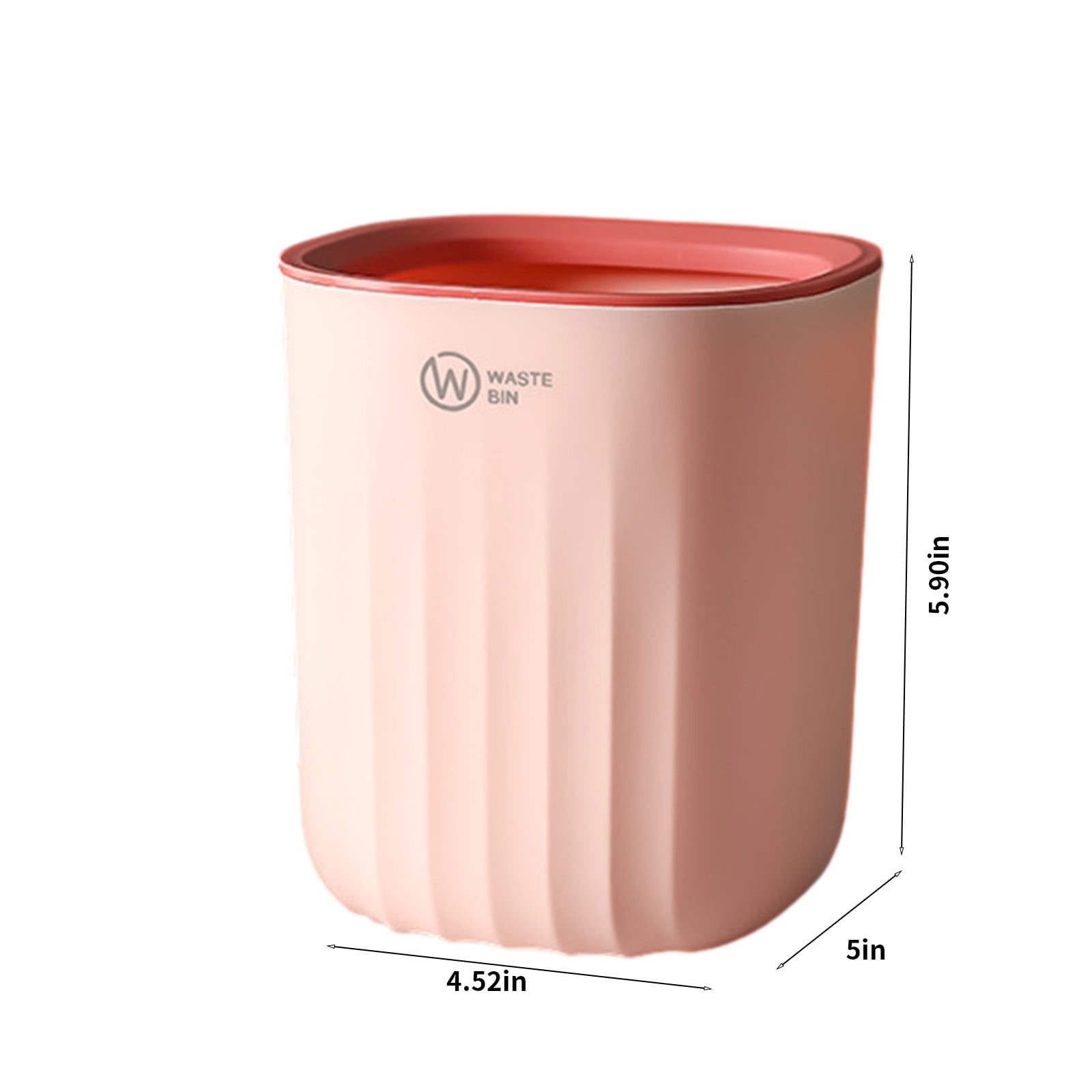Rkxzt Garbage Can Desktop Trash Can Plastic Waste Bin for Home Office ...