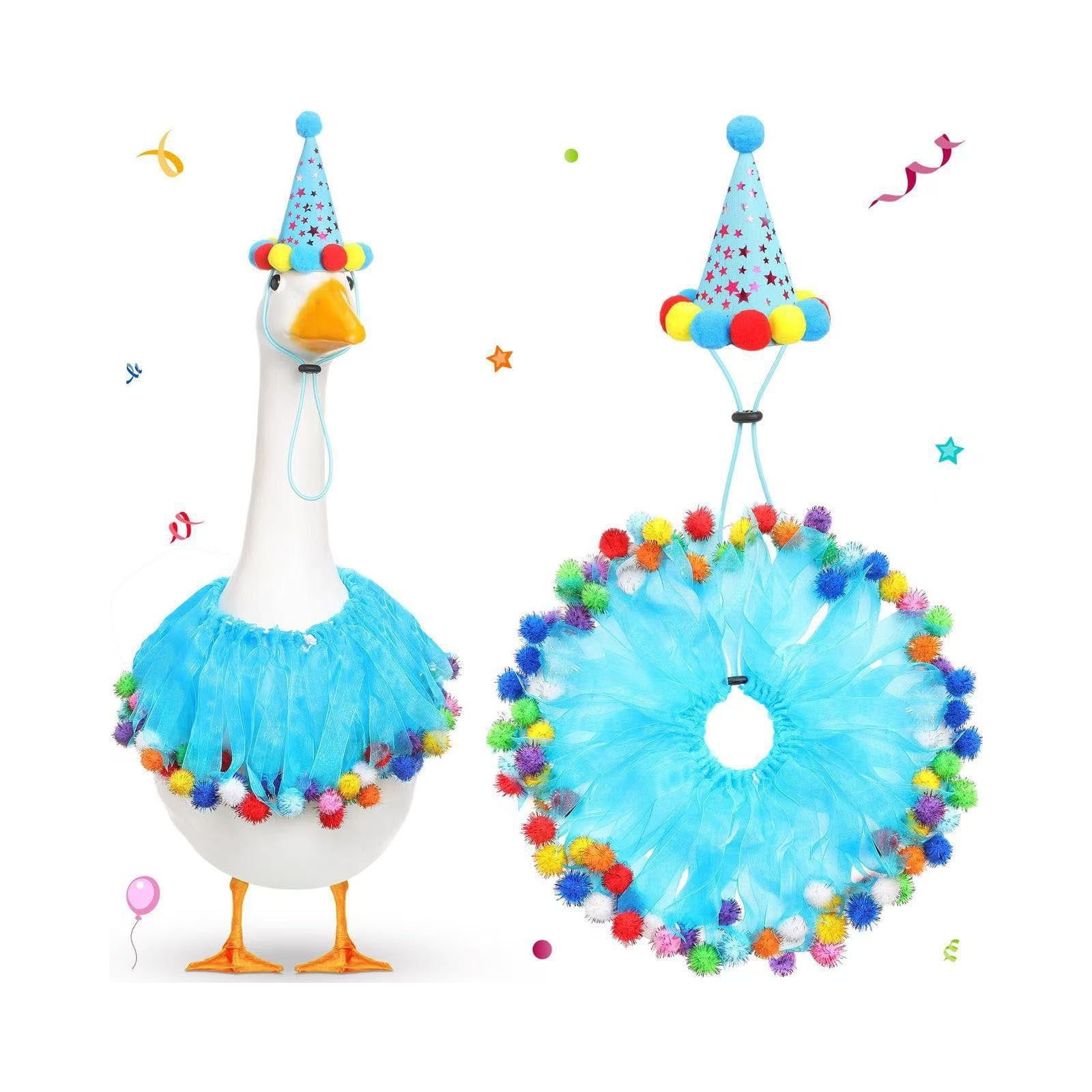 Rkxzt Goose Dressup,Festival Porch Goose Dress Set 23 Inch White Goose ...