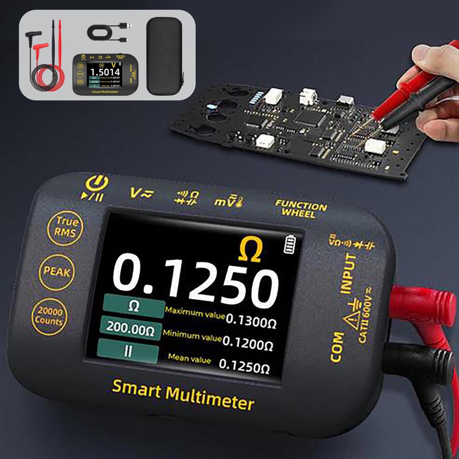 Rkxzt High Precision Photovoltaic Multimeter-Color Screen Digital ...