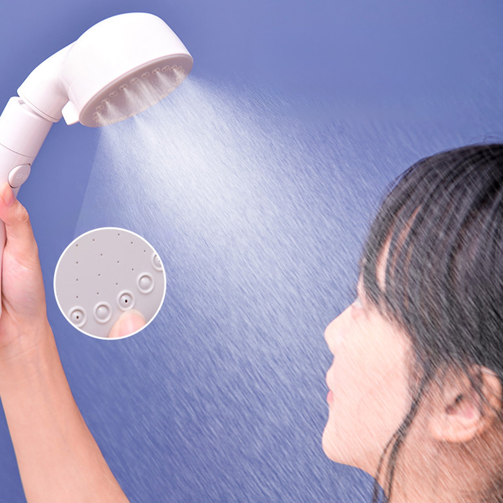 Rkxzt High Pressure Handheld Showerhead-5 Spray Modes,Hard Water Shower Base,Handheld Shower for ...