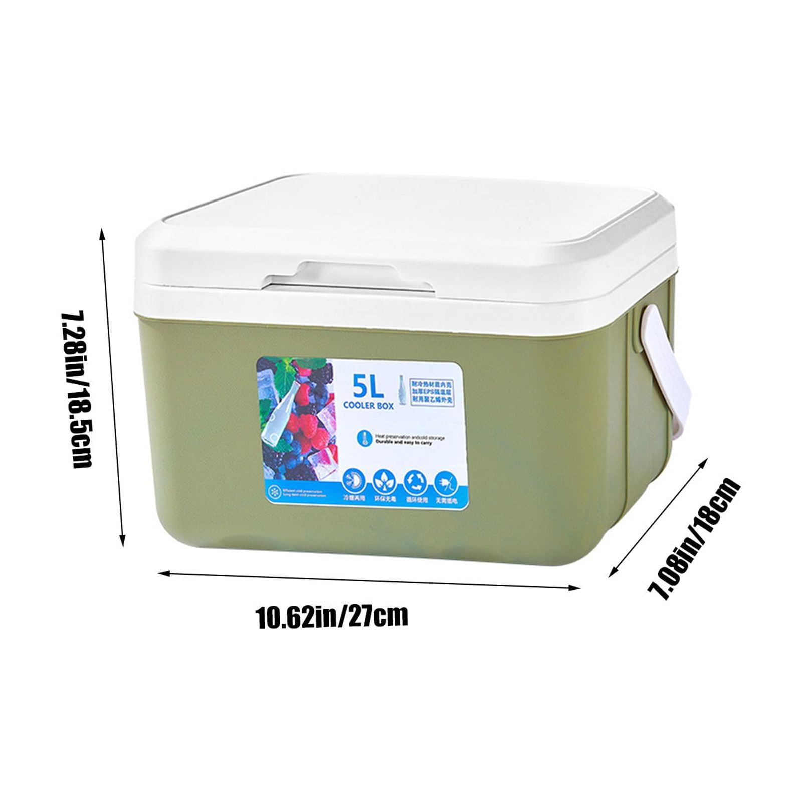 Rkxzt Insulated Box Portable Cooler Insulated Box 5 Liter Leak Proof ...
