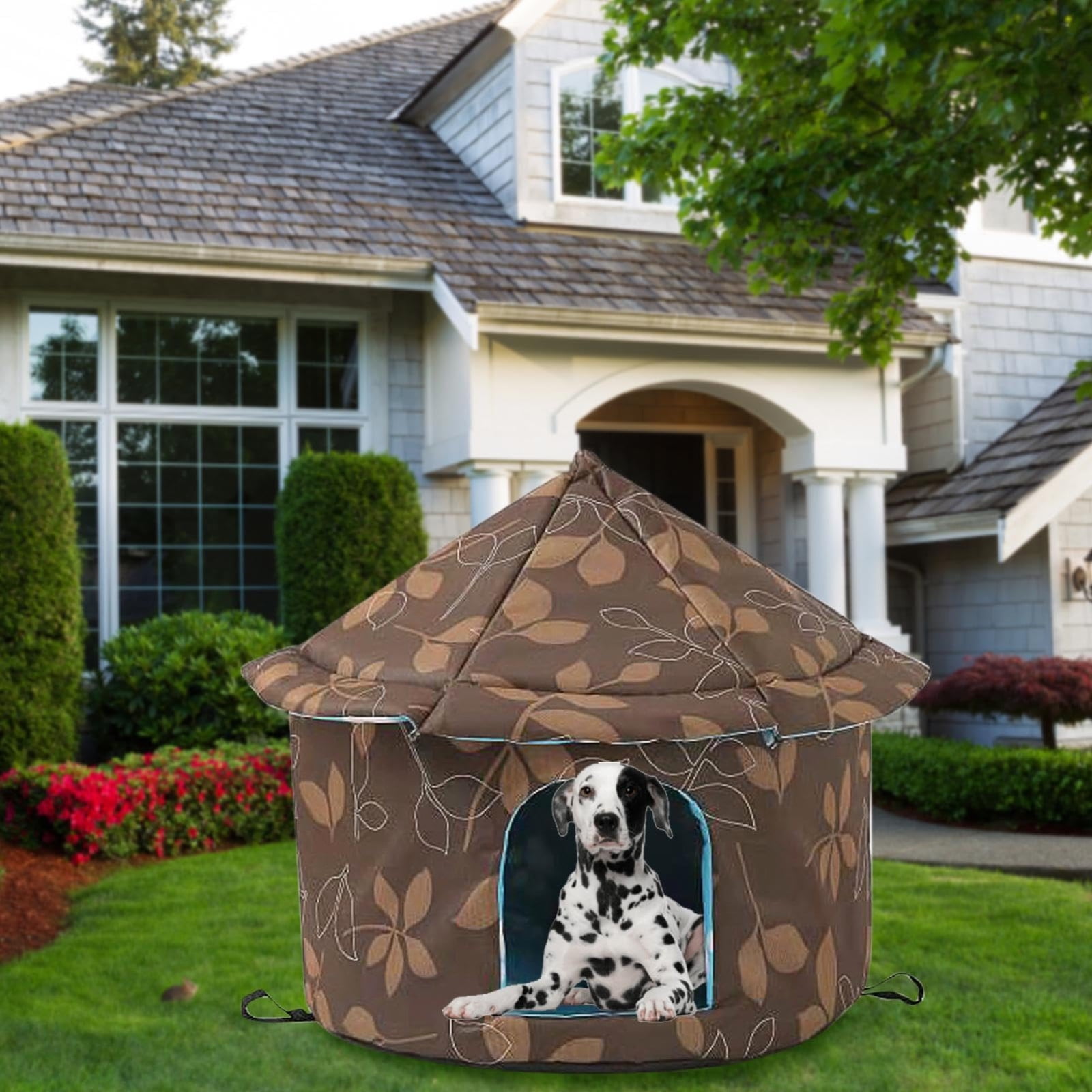 Rkxzt Kennel Insulated Outdoor Cat Shelter Foldable Winter House for ...