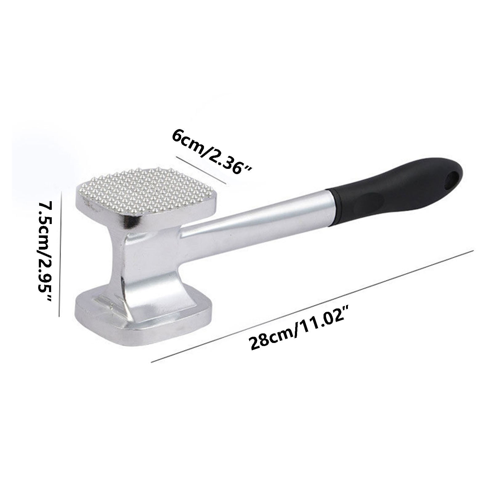 Rkxzt Kitchen Meat Hammer Double Sided Meat Tenderizer Tool Aluminum ...