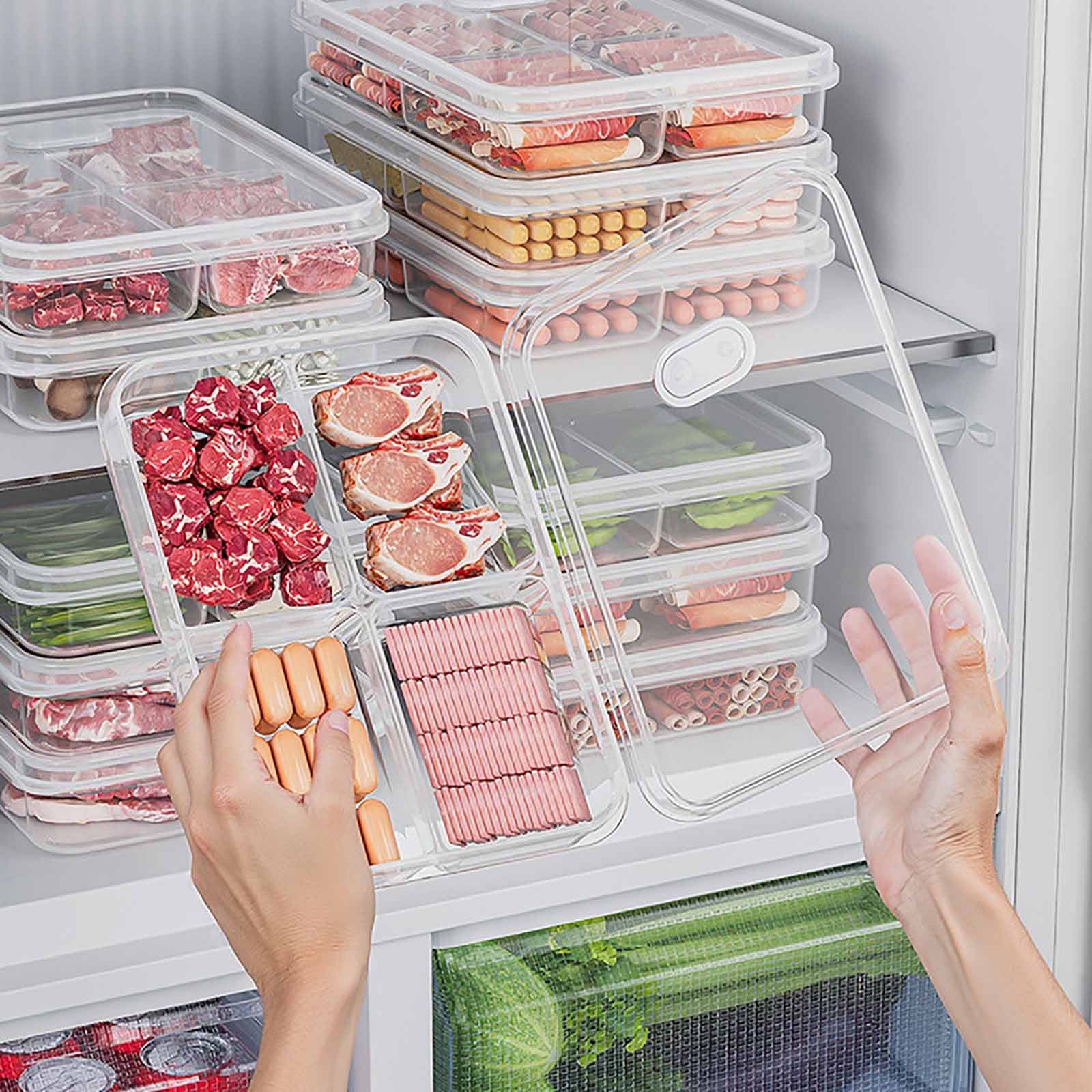Rkxzt Packaging Boxs,Refrigerator Food Storage Container with Lids ...