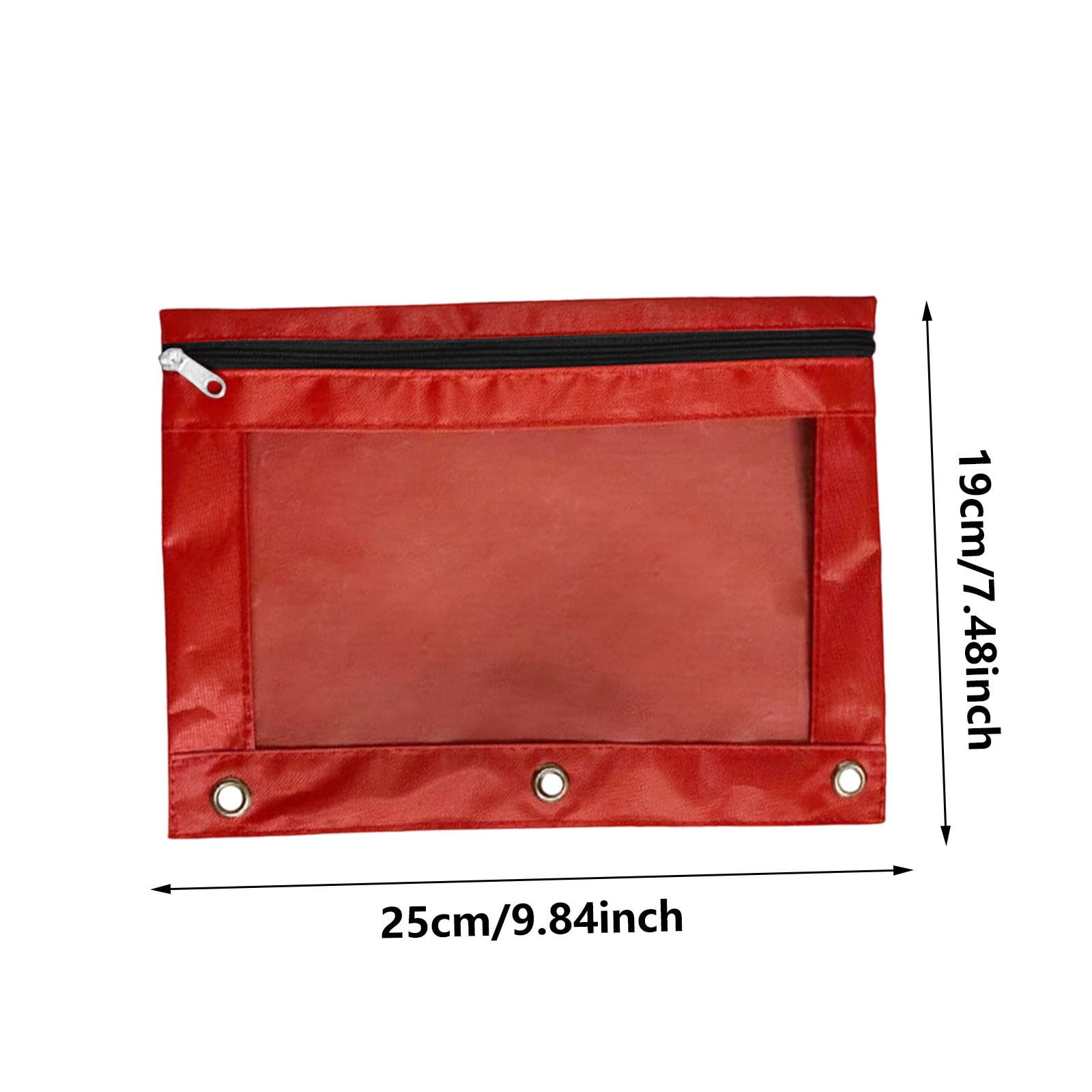 Rkxzt Pencil Cases,B5 Cloth Eyelet Binder File Bag with Zipper Pen Case ...