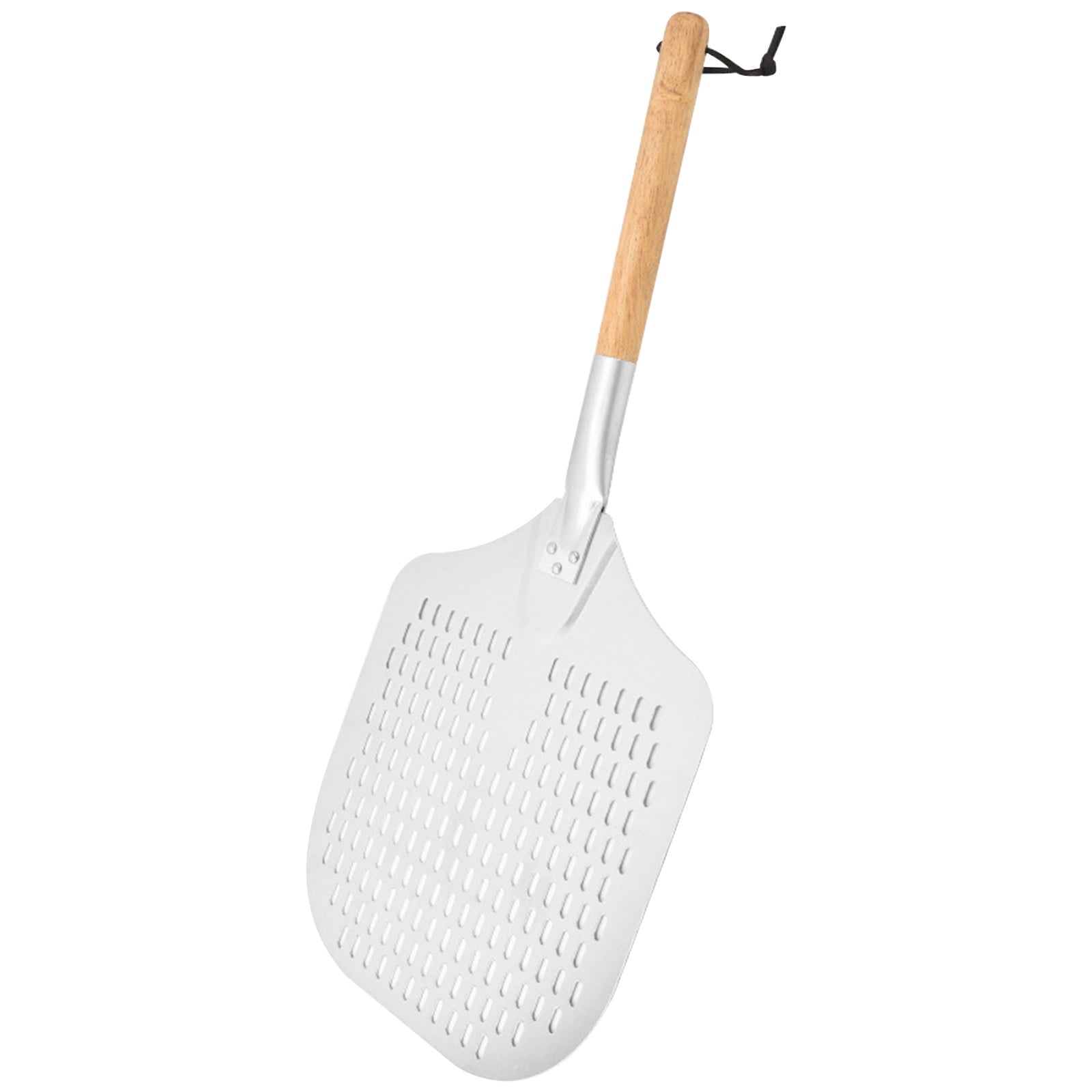 Rkxzt Perforated Pizza Peel, Long Wooden Handle Pizza Paddle, Nonstick ...