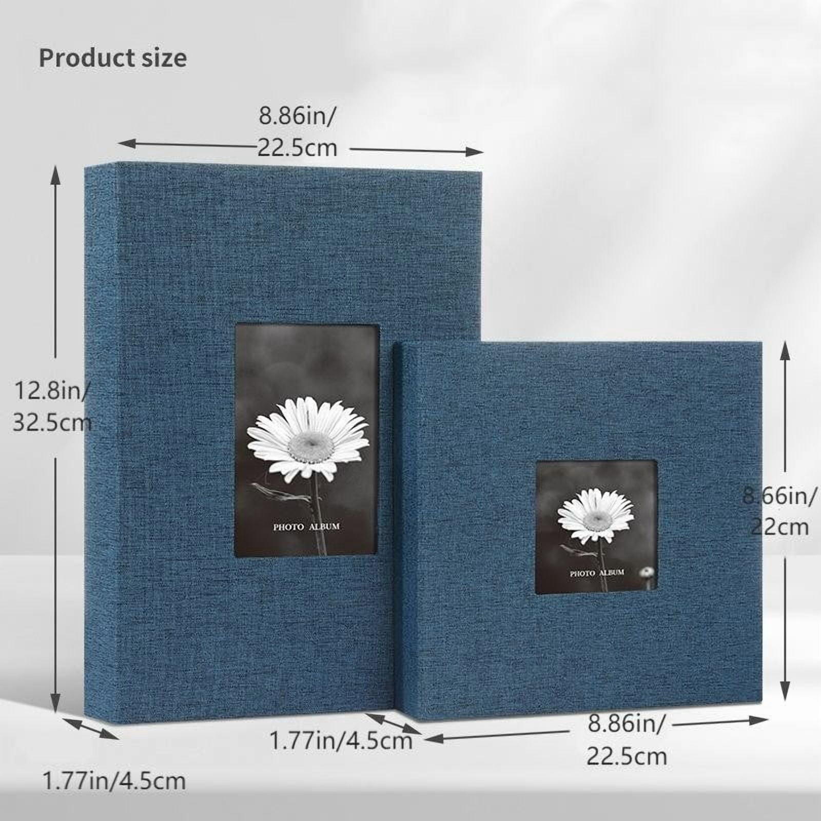 Rkxzt Photo Album Linen Photo Album with Memo Space 50 Pages for 4x6 ...