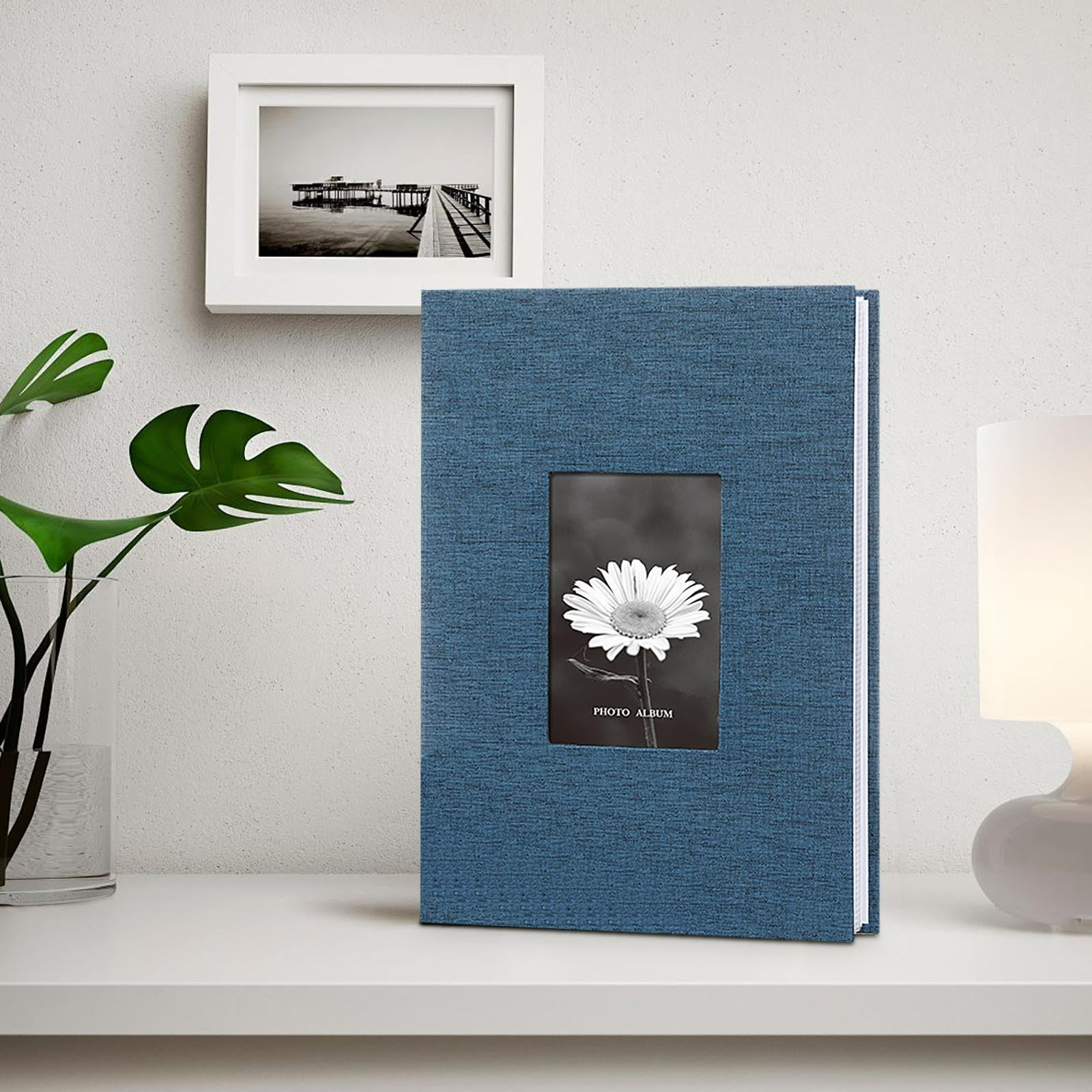 Rkxzt Photo Album Linen Photo Album with Memo Space 50 Pages for 4x6 ...