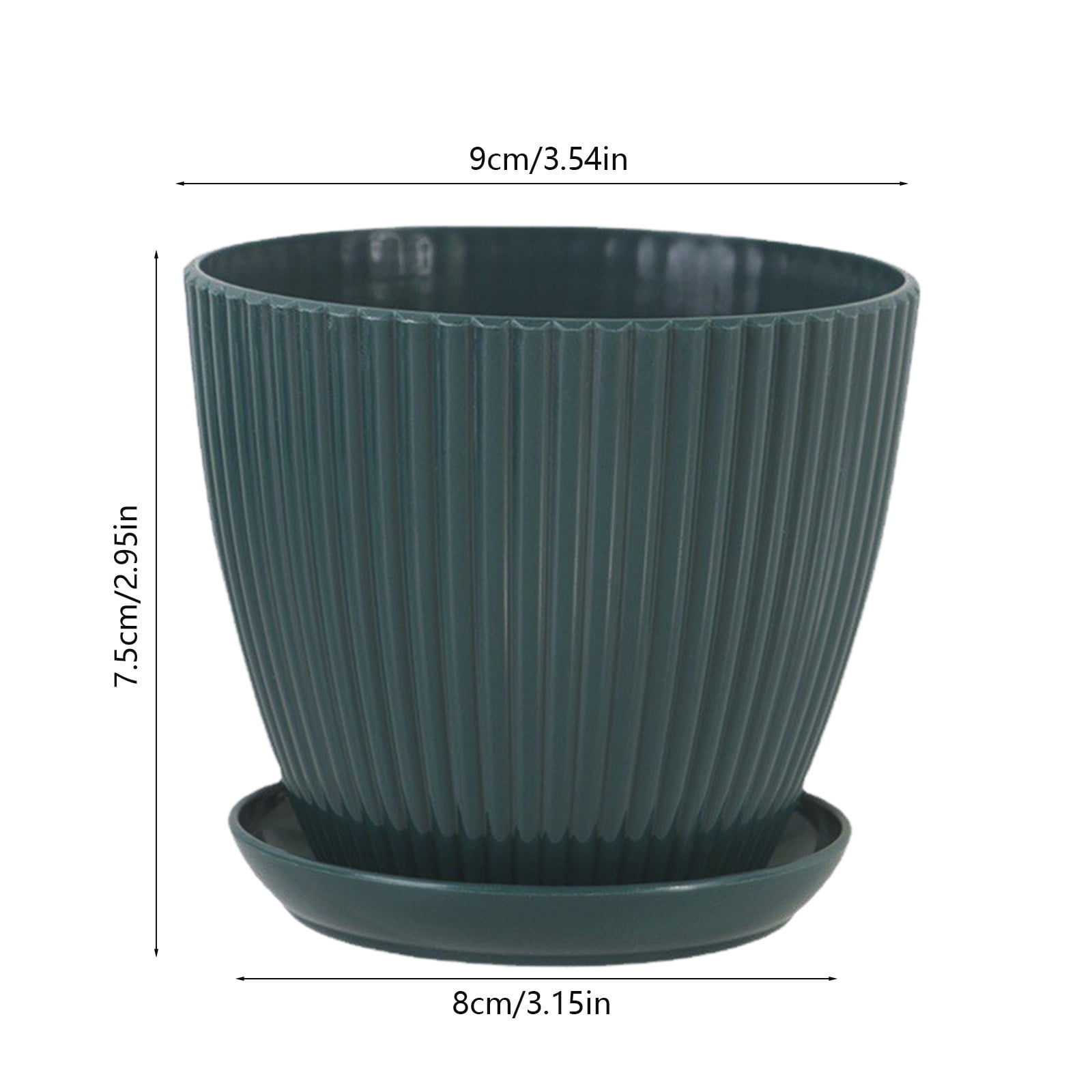 Rkxzt Plastic Basin,3.5 Inch Plastic Plant Pots with Saucers and Drain ...