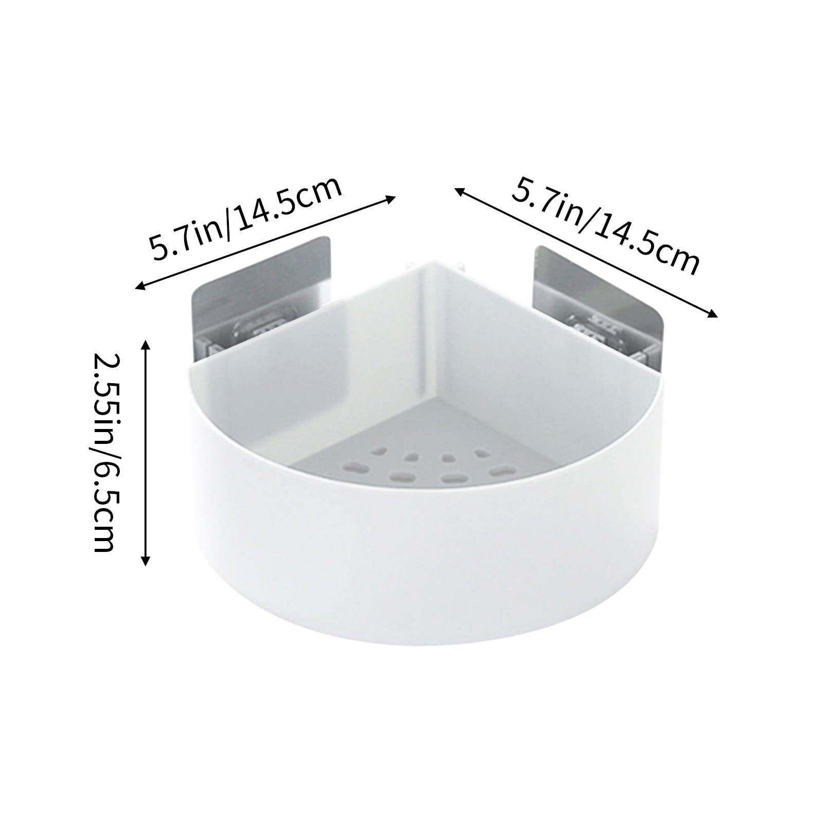 Rkxzt Plastic Bathroom Corner Shelf,Bathroom Shower Hanging Shelf No ...