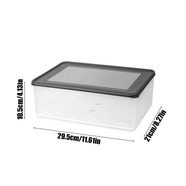 Rkxzt Plastic Double Storage Cases,Double Layer Food Storage Container ...