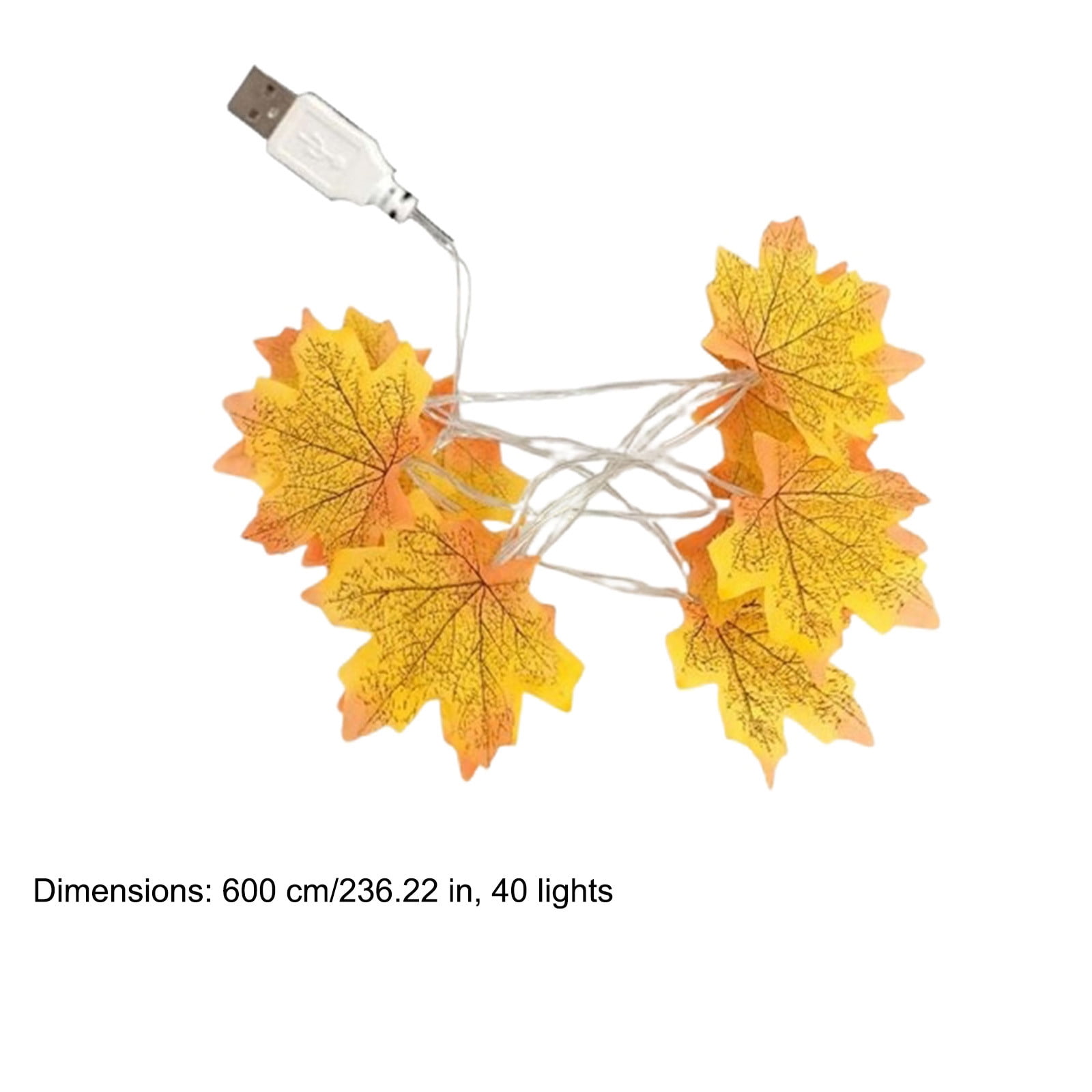 Rkxzt Plastic Maple Leaf Light String LED Maple Leaf Lantern String ...
