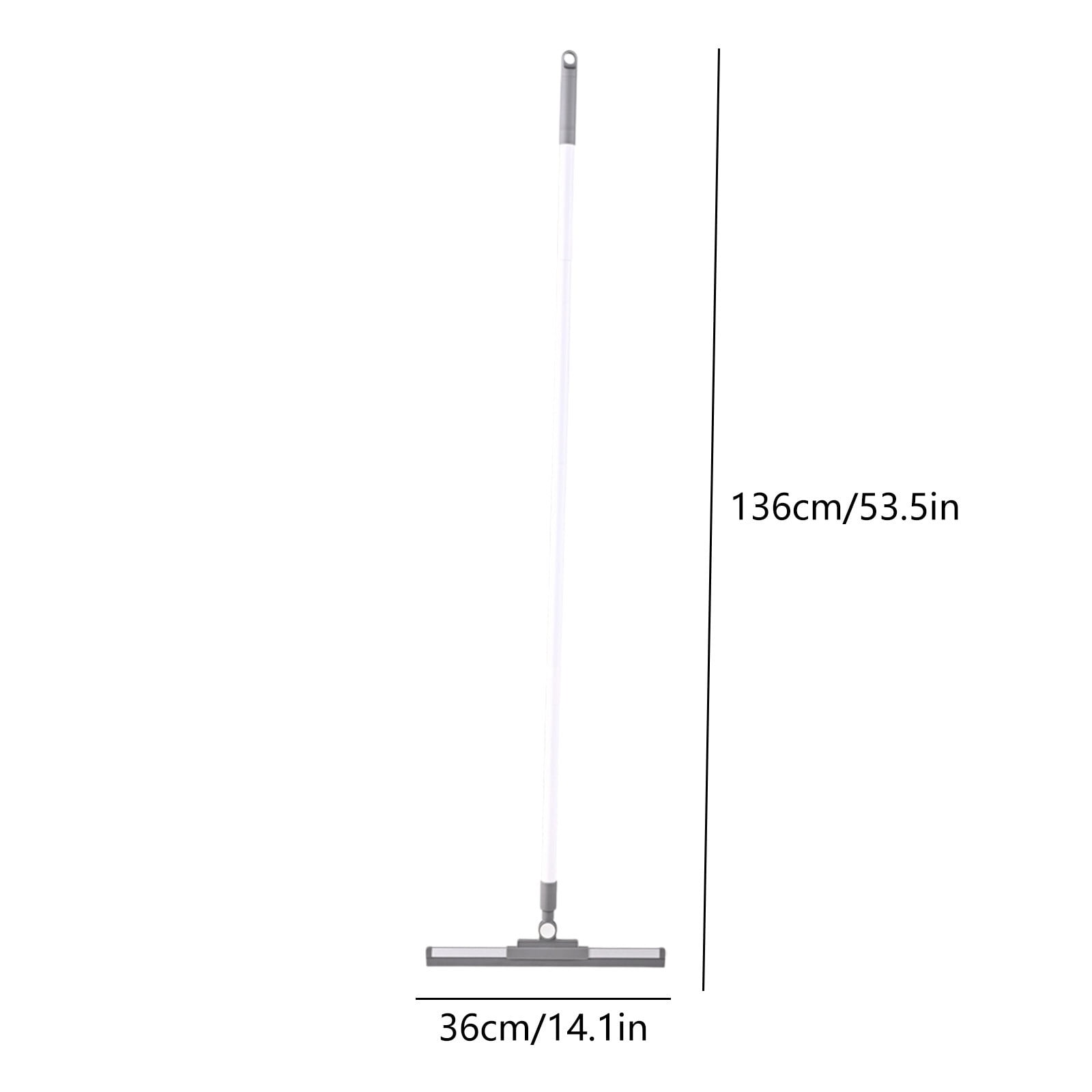 Rkxzt Plastics Broom,180 Degree Swivel Head Floor Scraper with 53 Inch ...