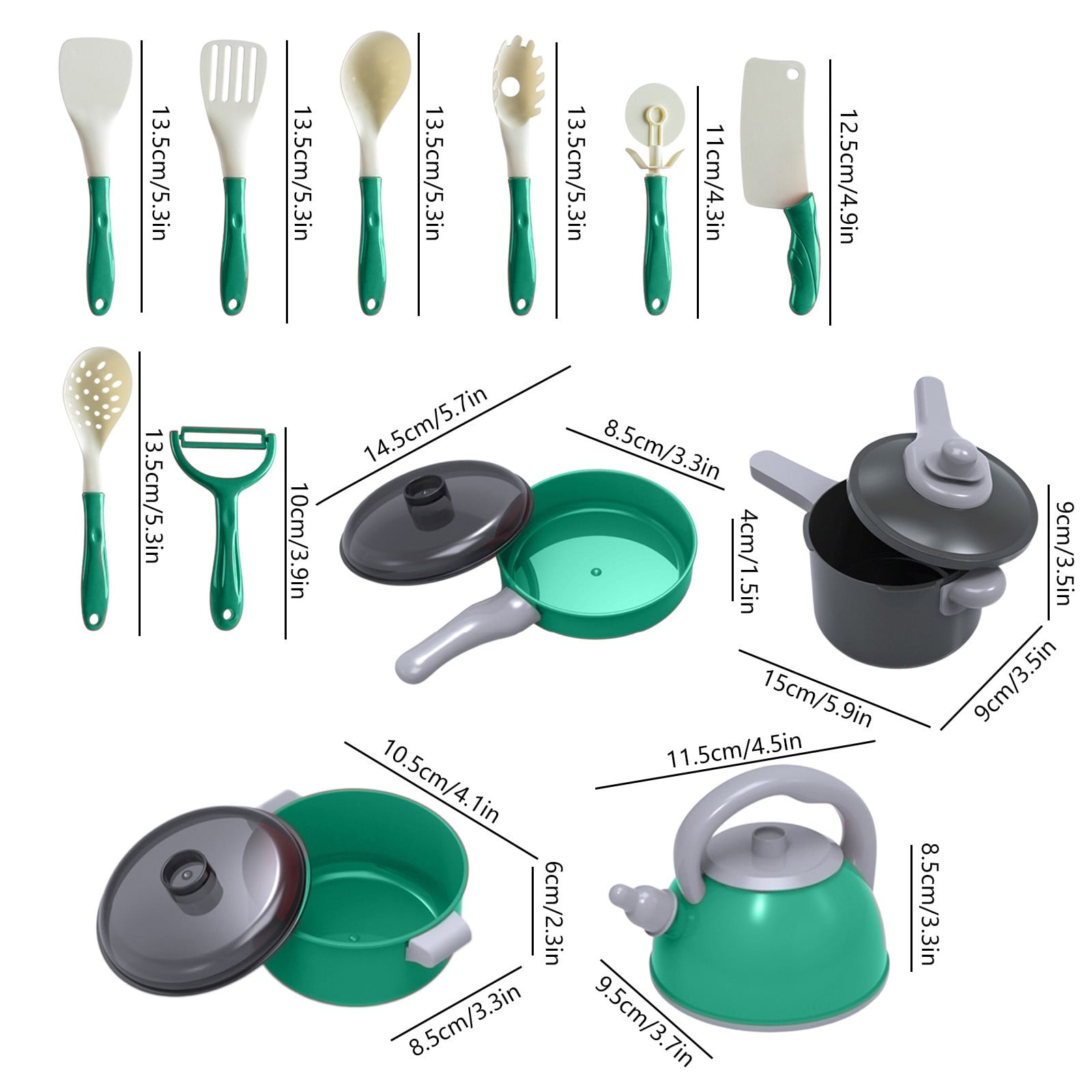 Rkxzt Plastics Simulation Tableware,Minors Pretend Play Kitchen Set ...