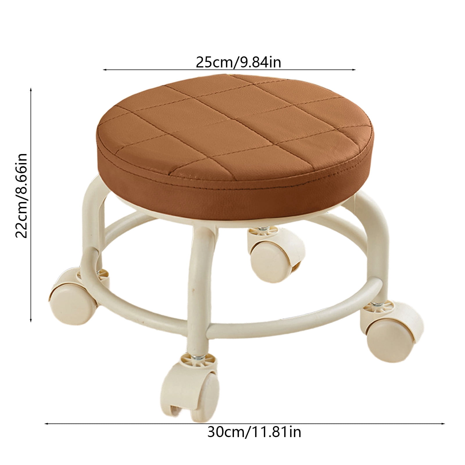Rkxzt Plastics Stools,Rolling Stool with Wheels 360 Degree Swivel ...