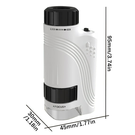 Rkxzt Portable Microscope,60-120X Portable Microscope for Minors ...