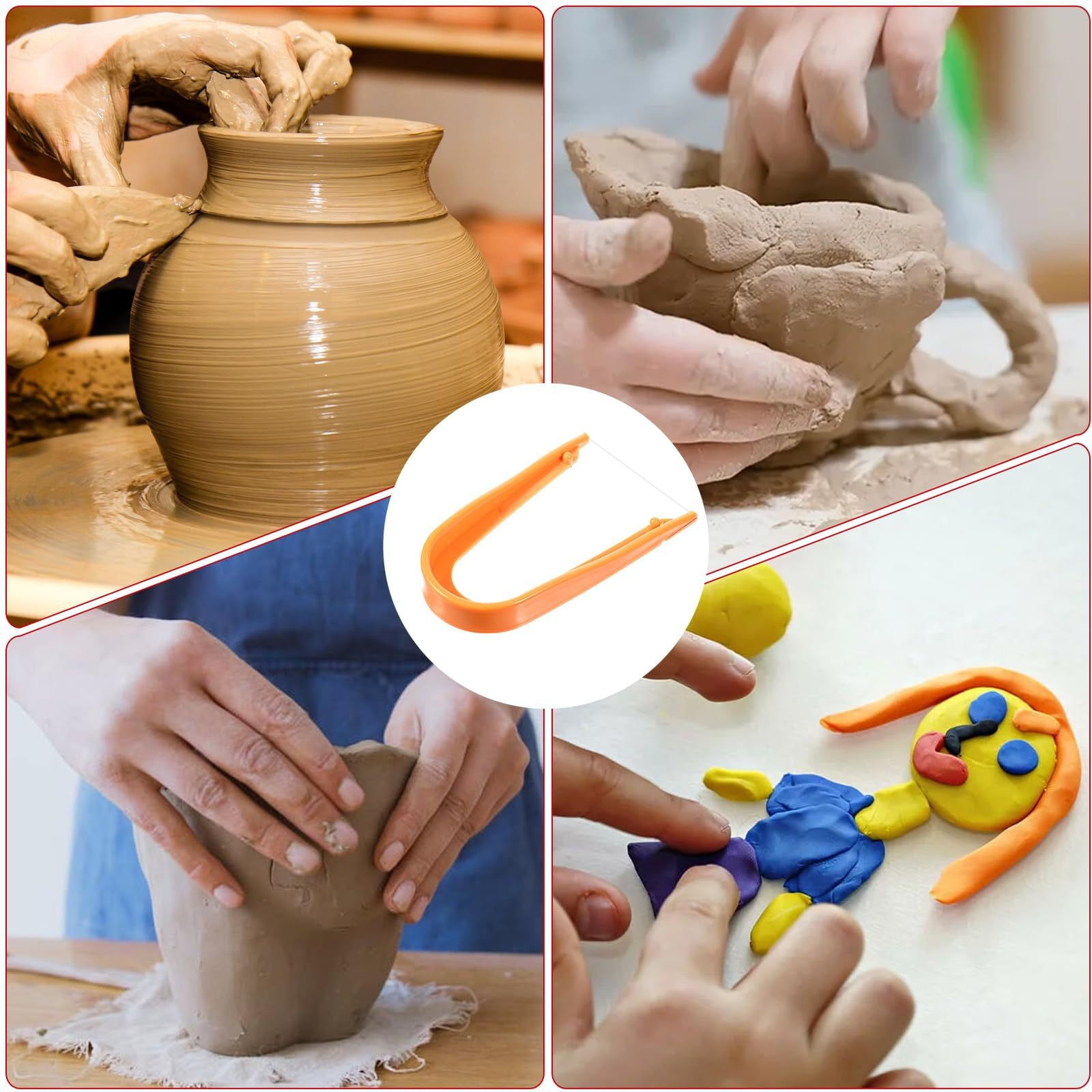 Rkxzt Pottery Wire Cutter-Plastic Wire Cutter for Pottery,Mud Cutting ...