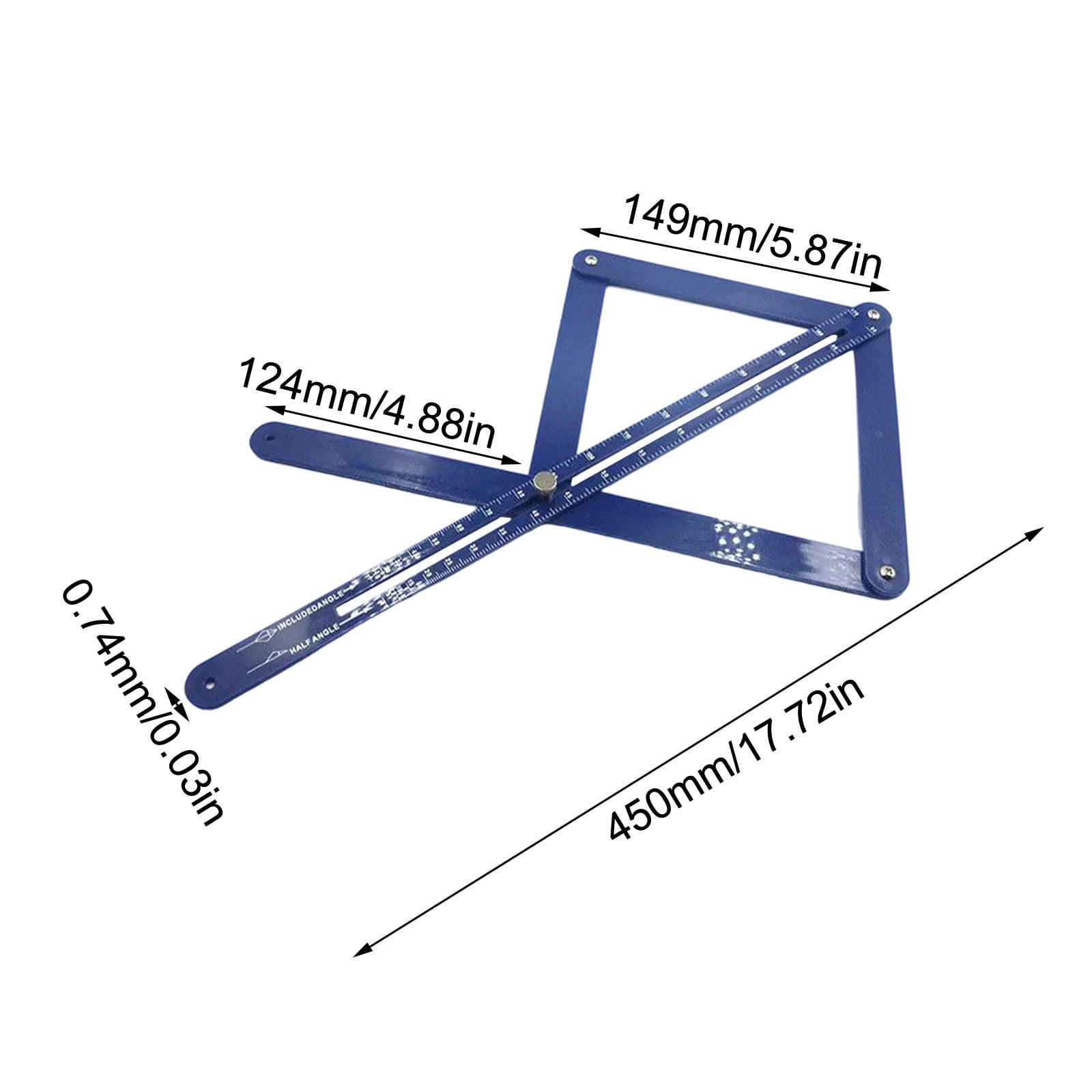 Rkxzt Protractor Multi Functional Angle Measuring Tool Protractor for ...