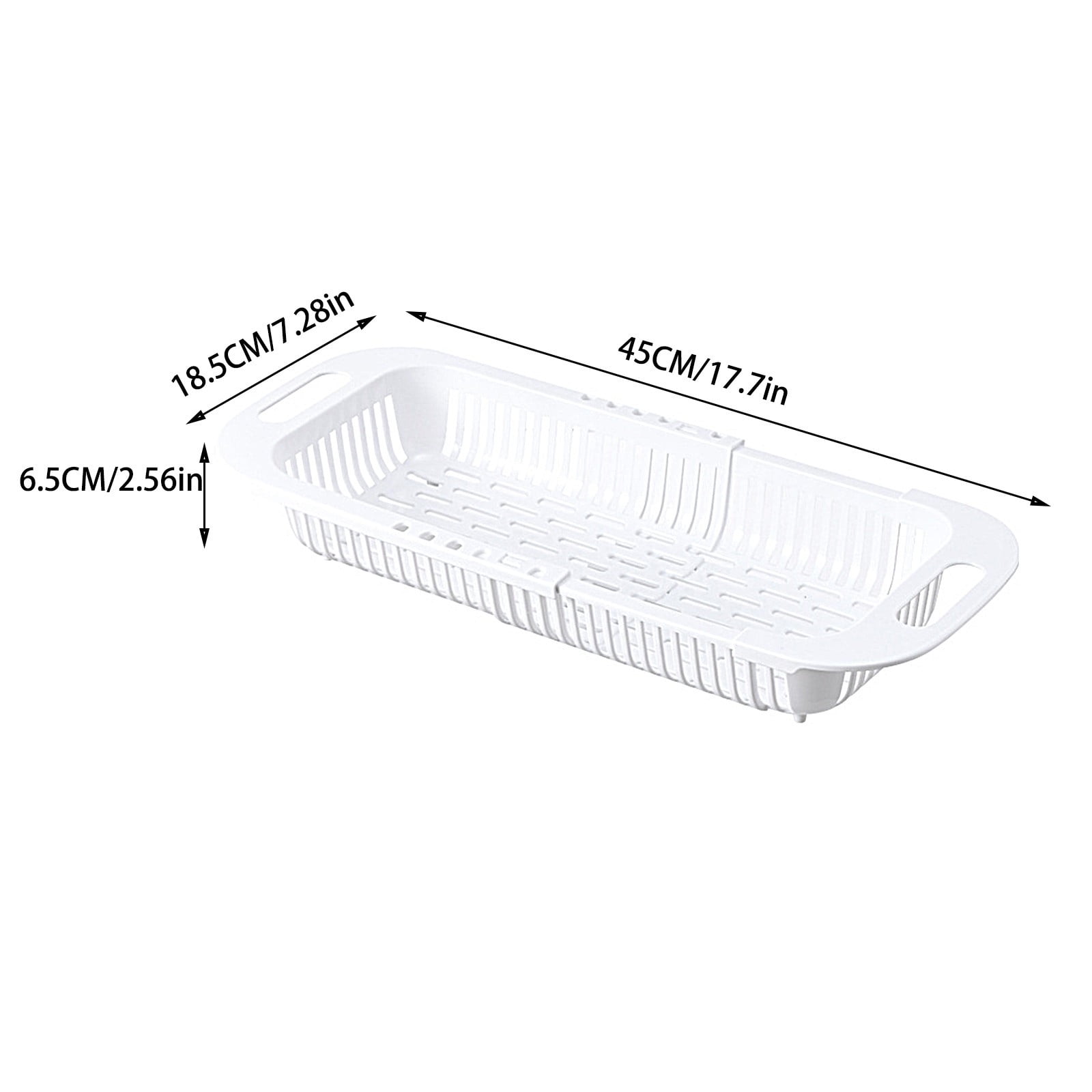 Rkxzt Shelves Plastic Kitchen Sink Colander Basket Stretches from 35cm ...