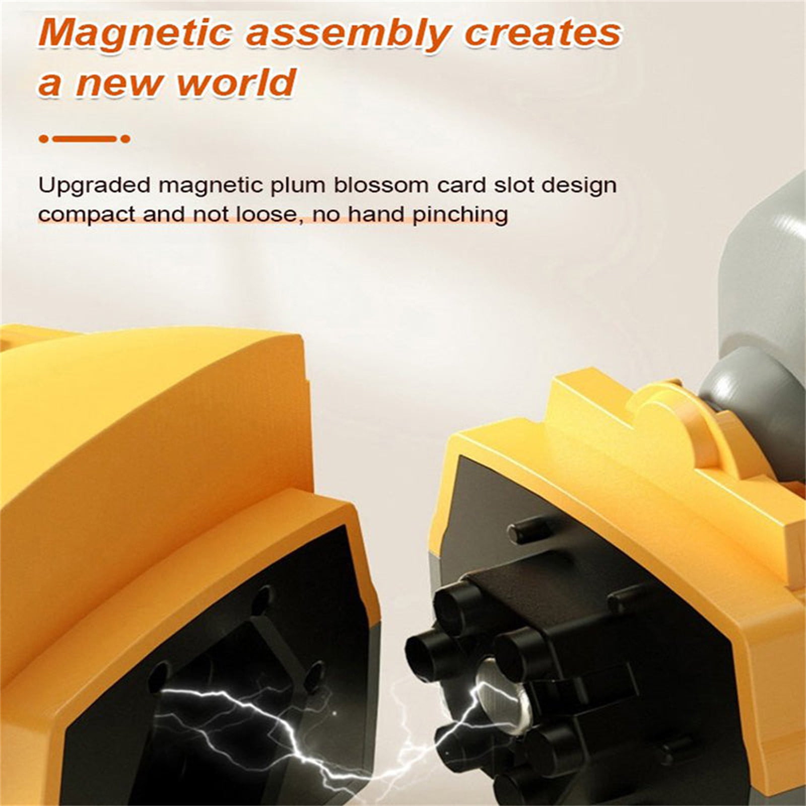 Rkxzt Splicing Toys,Magnetic Transform Engineering Car Assembled Toys 6 ...