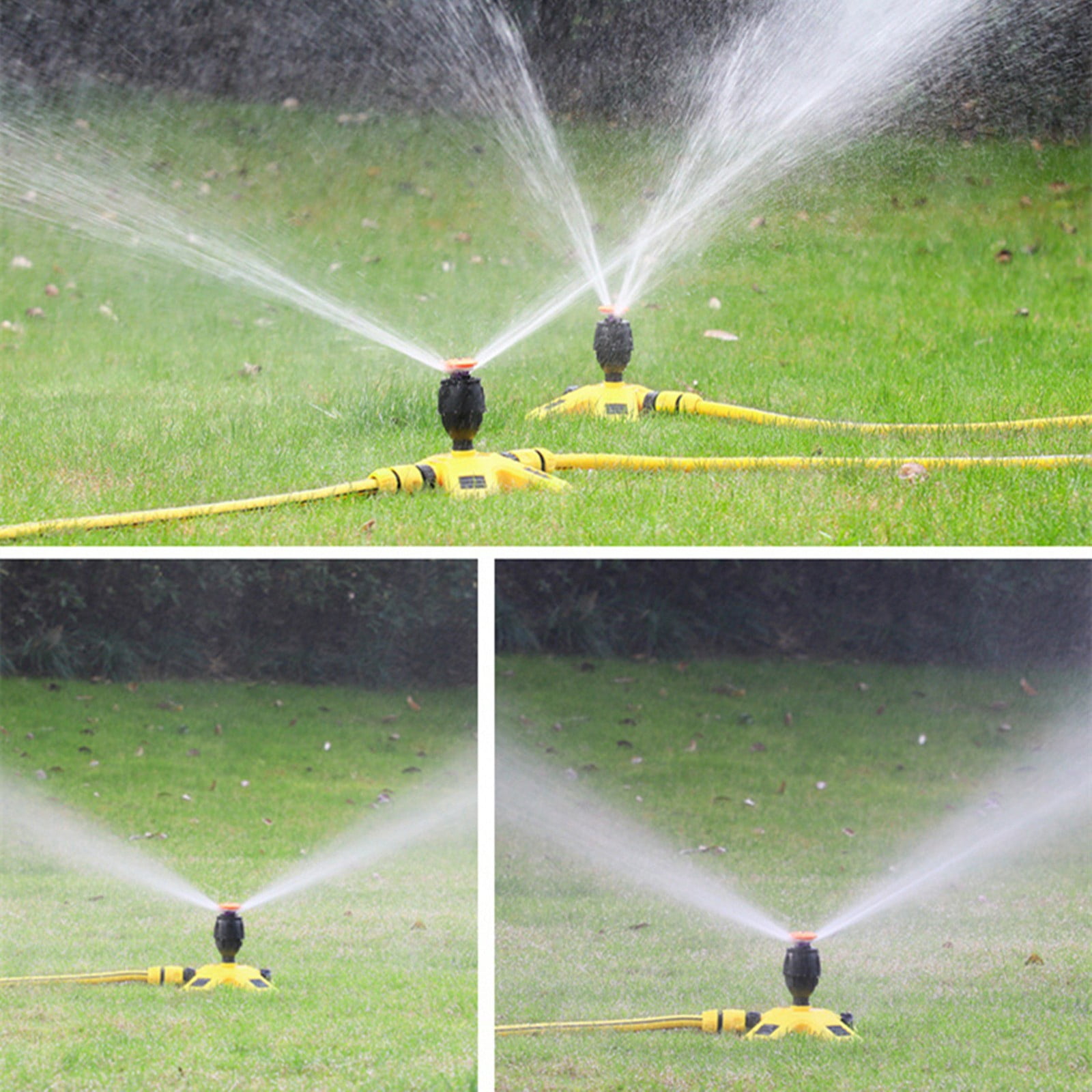Rkxzt Sprinkler Automatic 360 Rotating Garden Sprinkler with Leak ...