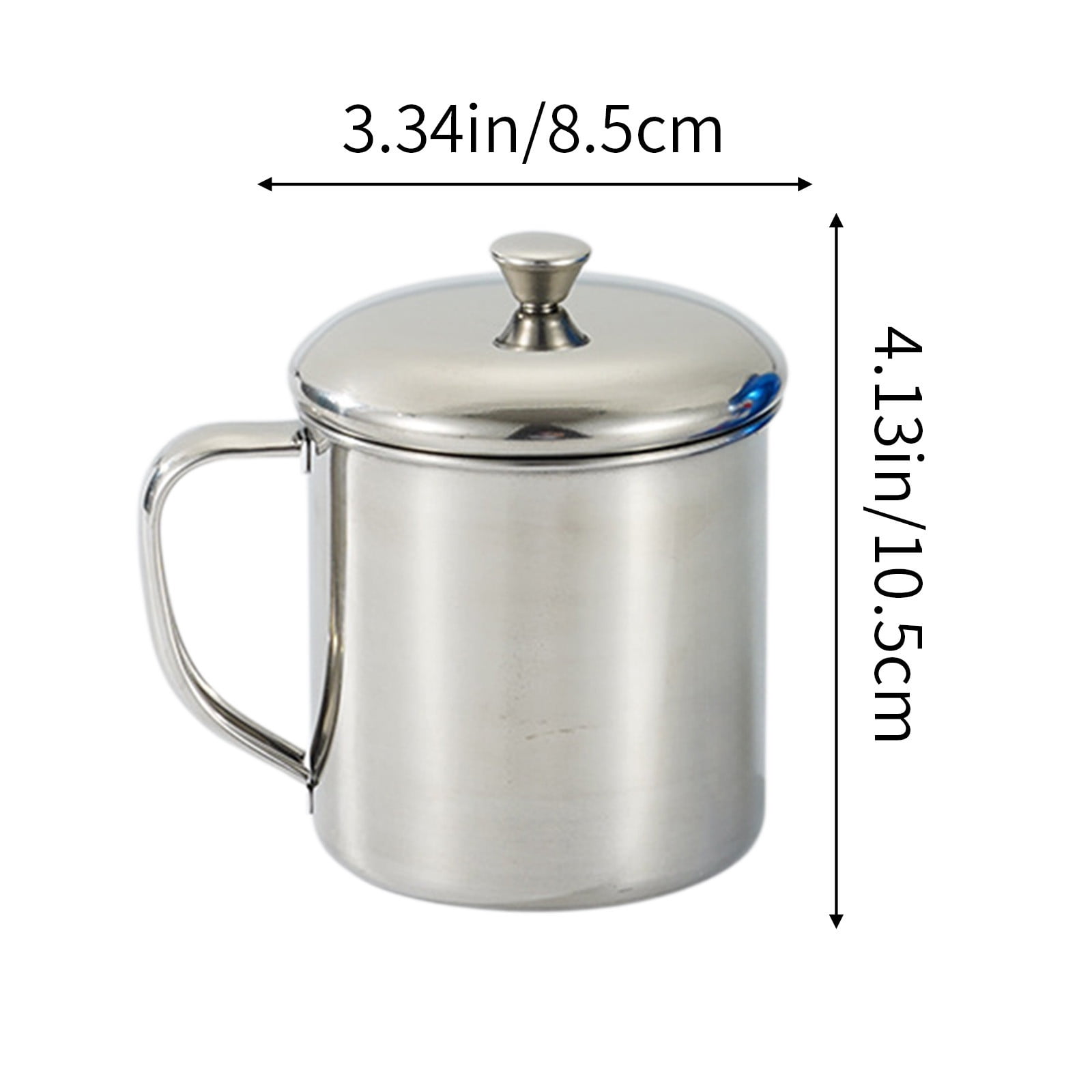 Rkxzt Stainless Steel Cup With Lid,Stainless Steel Mug with Lid and ...