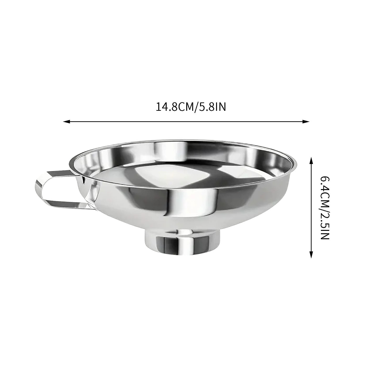 Rkxzt Stainless Steel Funnel,Stainless Steel Wide Mouth Funnel for ...