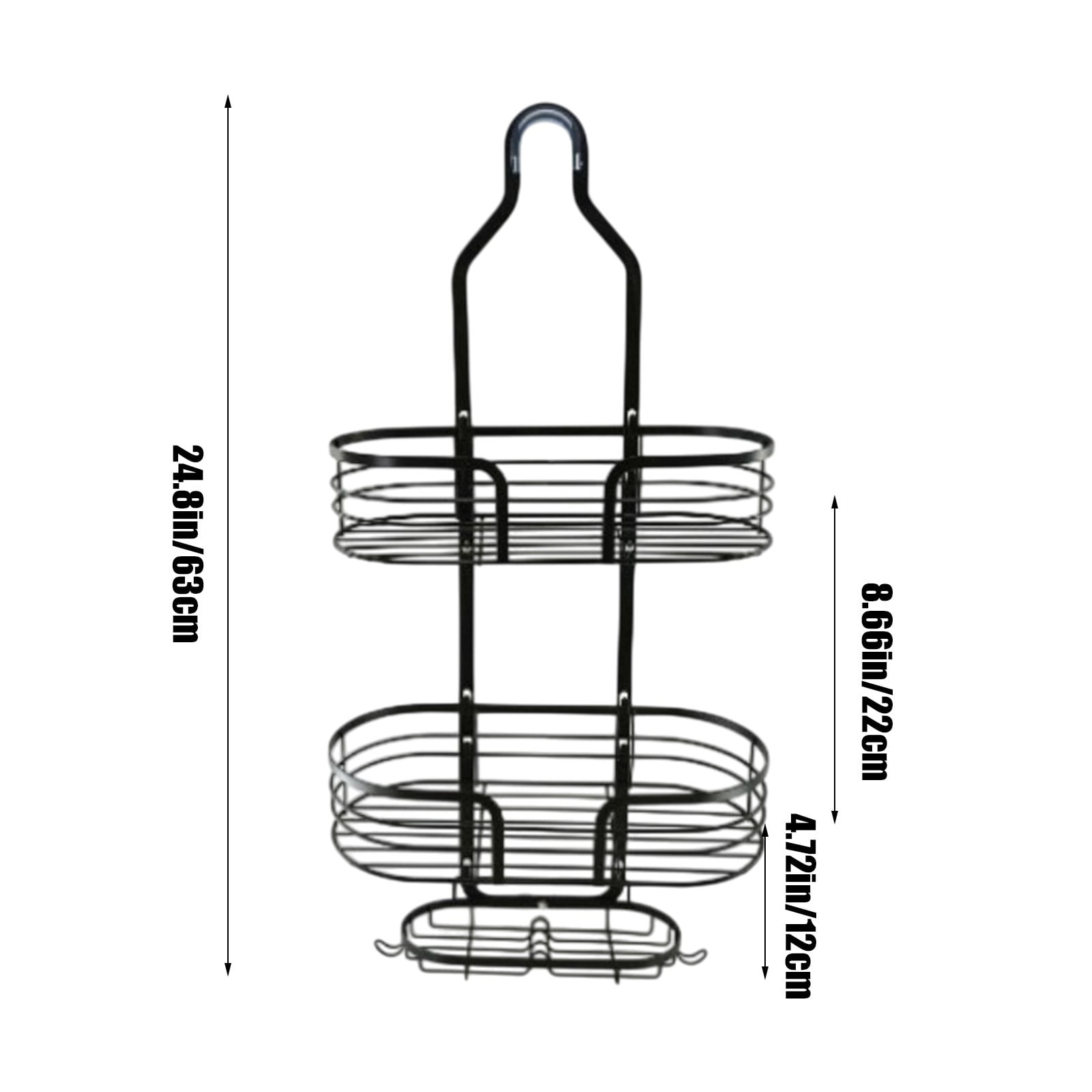 Rkxzt Stainless Steel Rack,Stainless Steel Shower Organizer Hanging Rack 3 Tier with Soap Rack ...