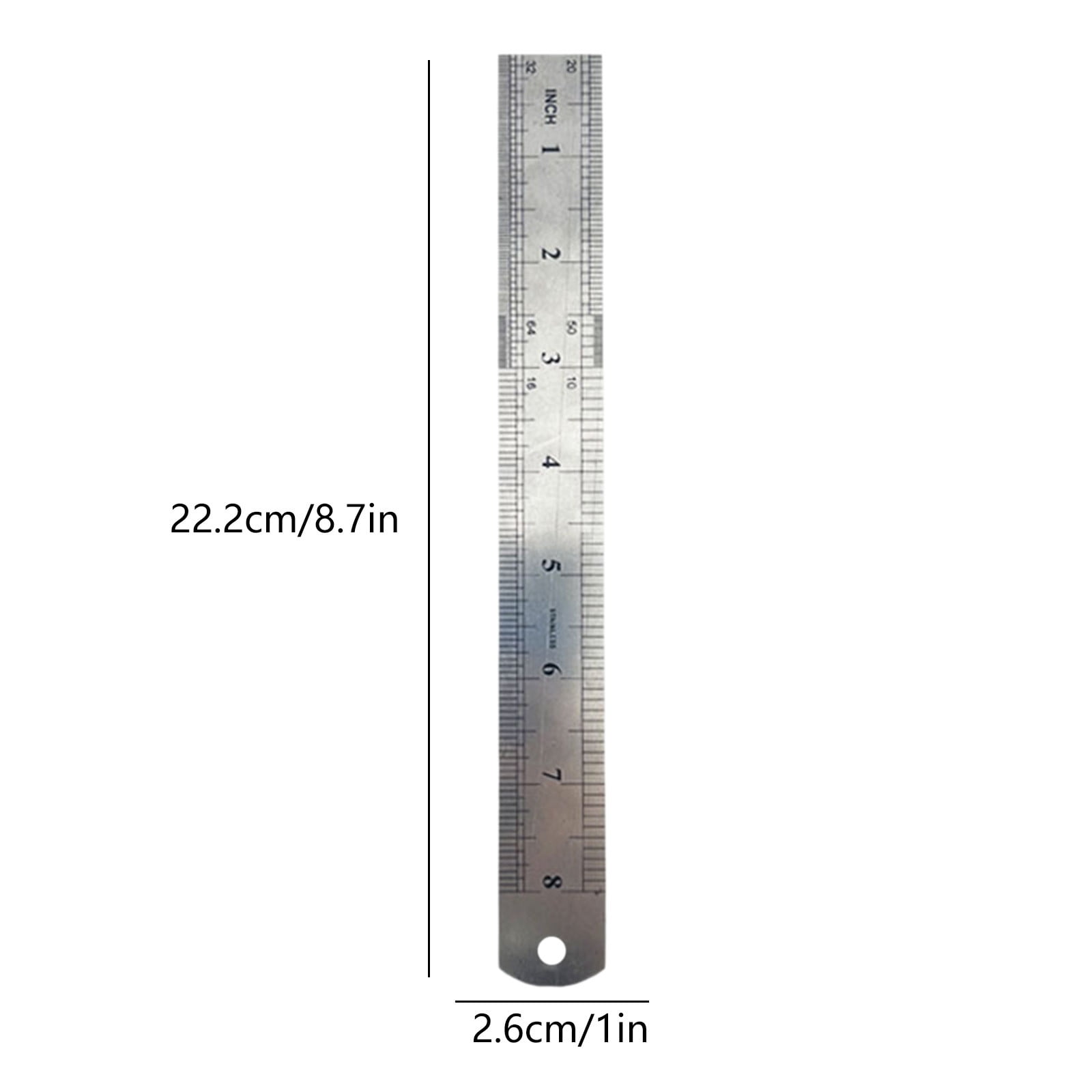 Rkxzt Stainless Steel Ruler,Stainless Steel Ruler 12 Inch Double Sided ...