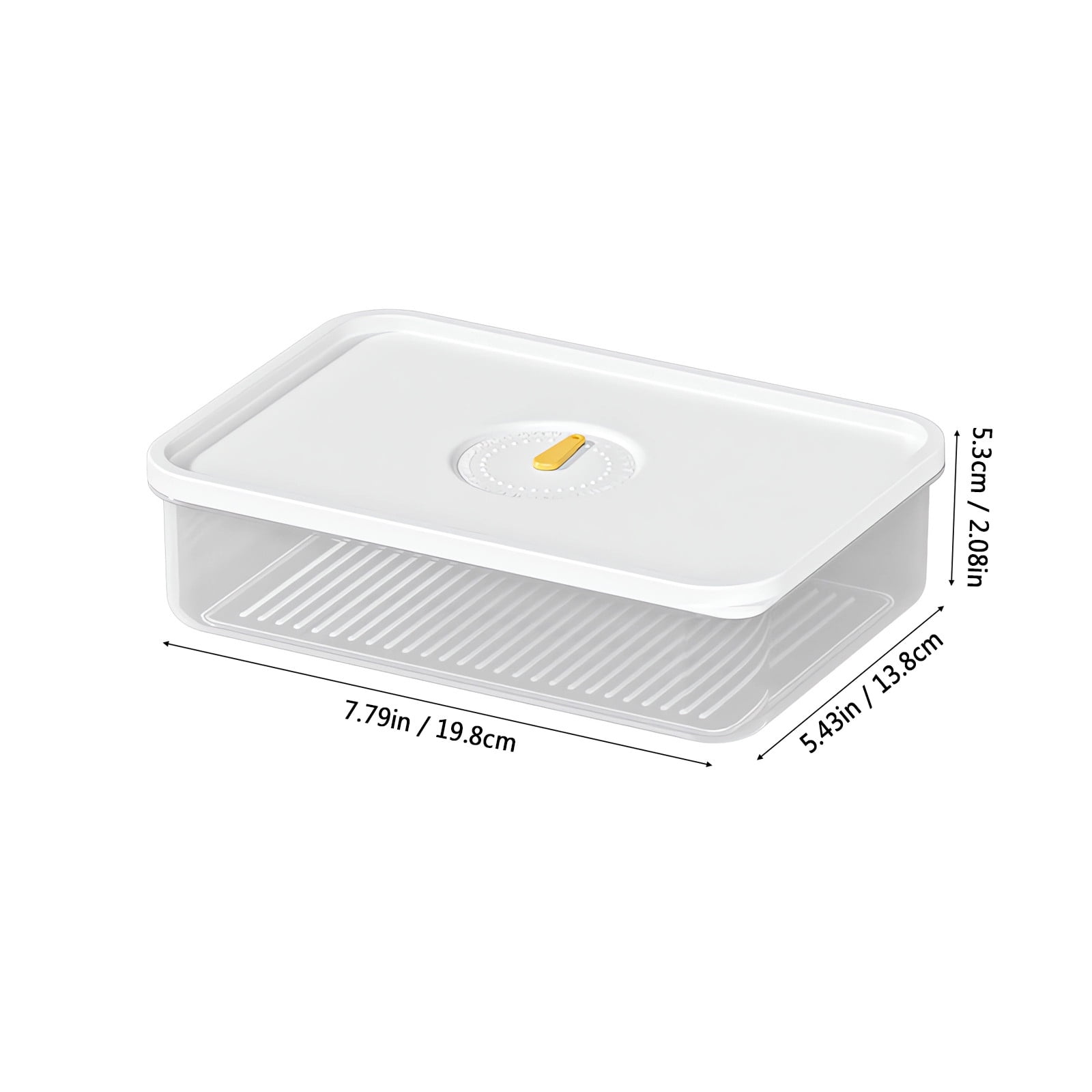 Rkxzt Storage Box Plastic Food Storage Container with Lid 950ML ...