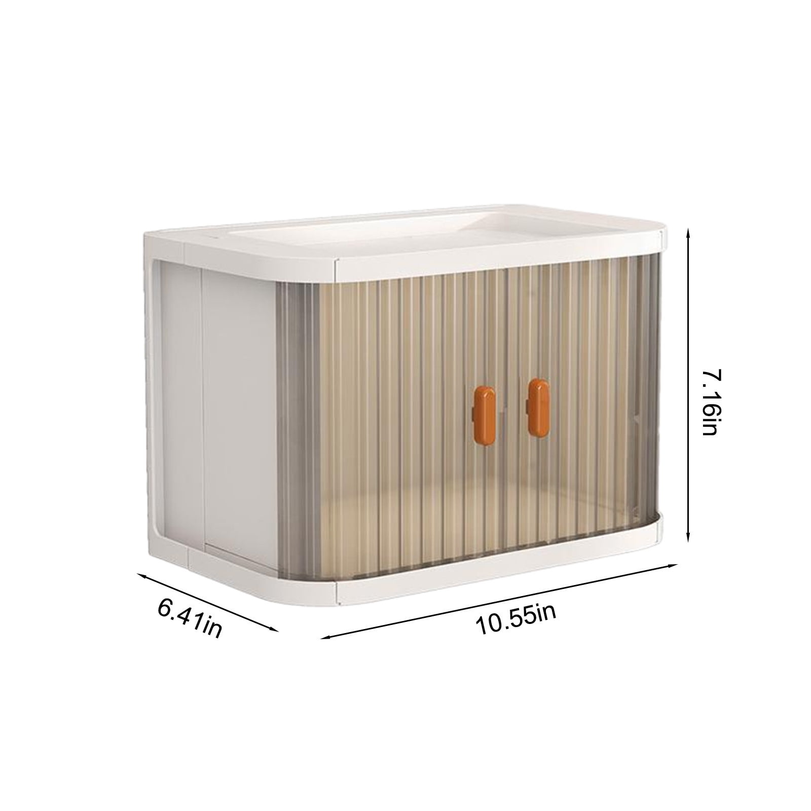 Rkxzt Storage Box Stackable Collapsible Storage Bin with Roll-Up Door ...