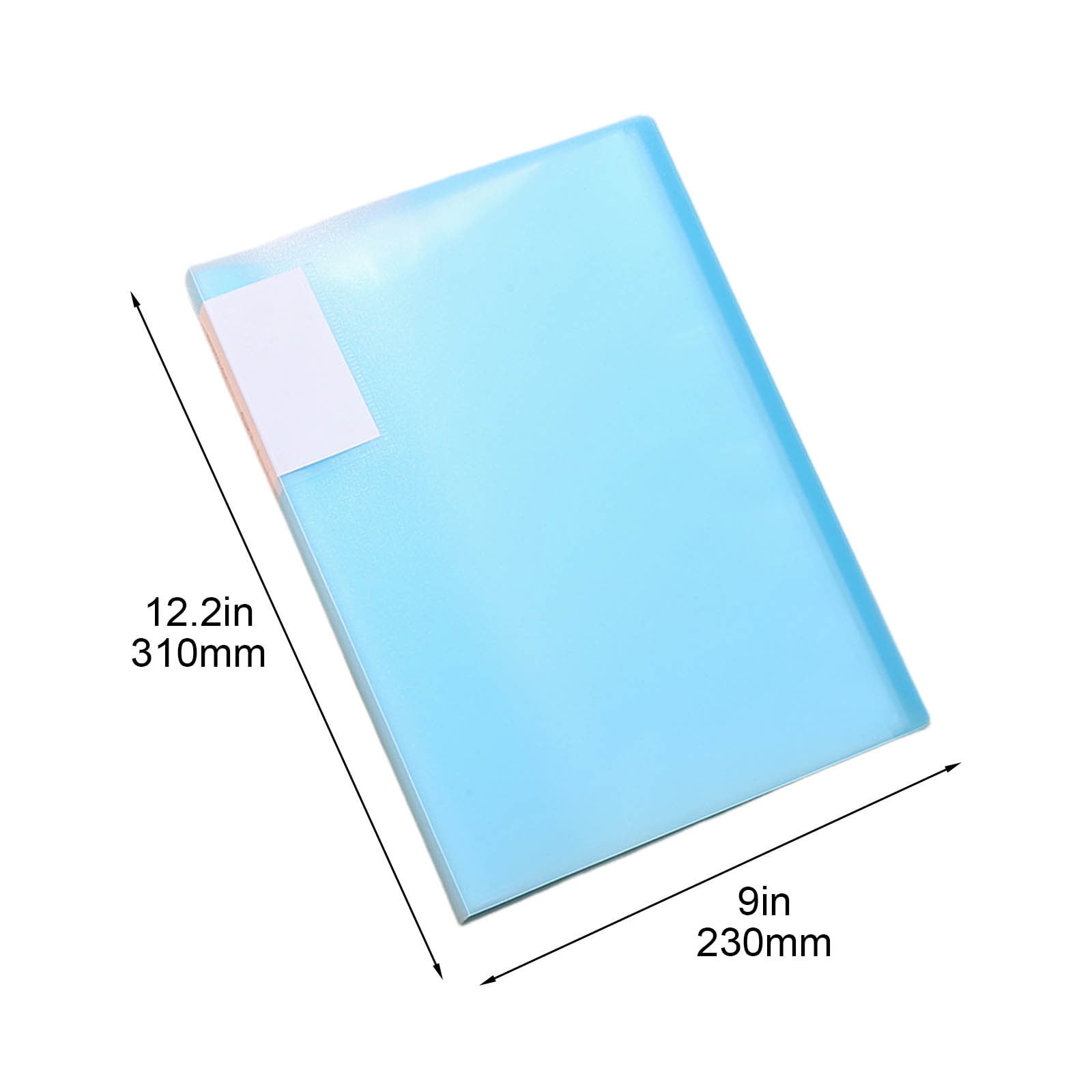 Rkxzt Storage Folder,Clear Plastic 3-Ring Binder Folder Loose-Leaf ...