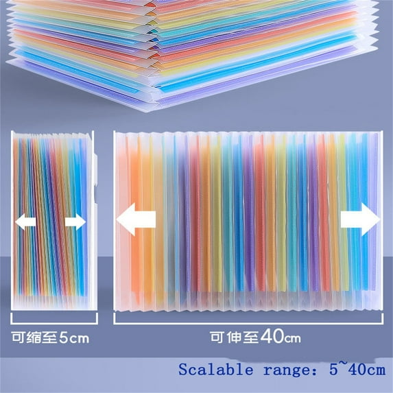 Rkxzt Storage Folder Portable Organizer Folder Multi-layer Retractable ...