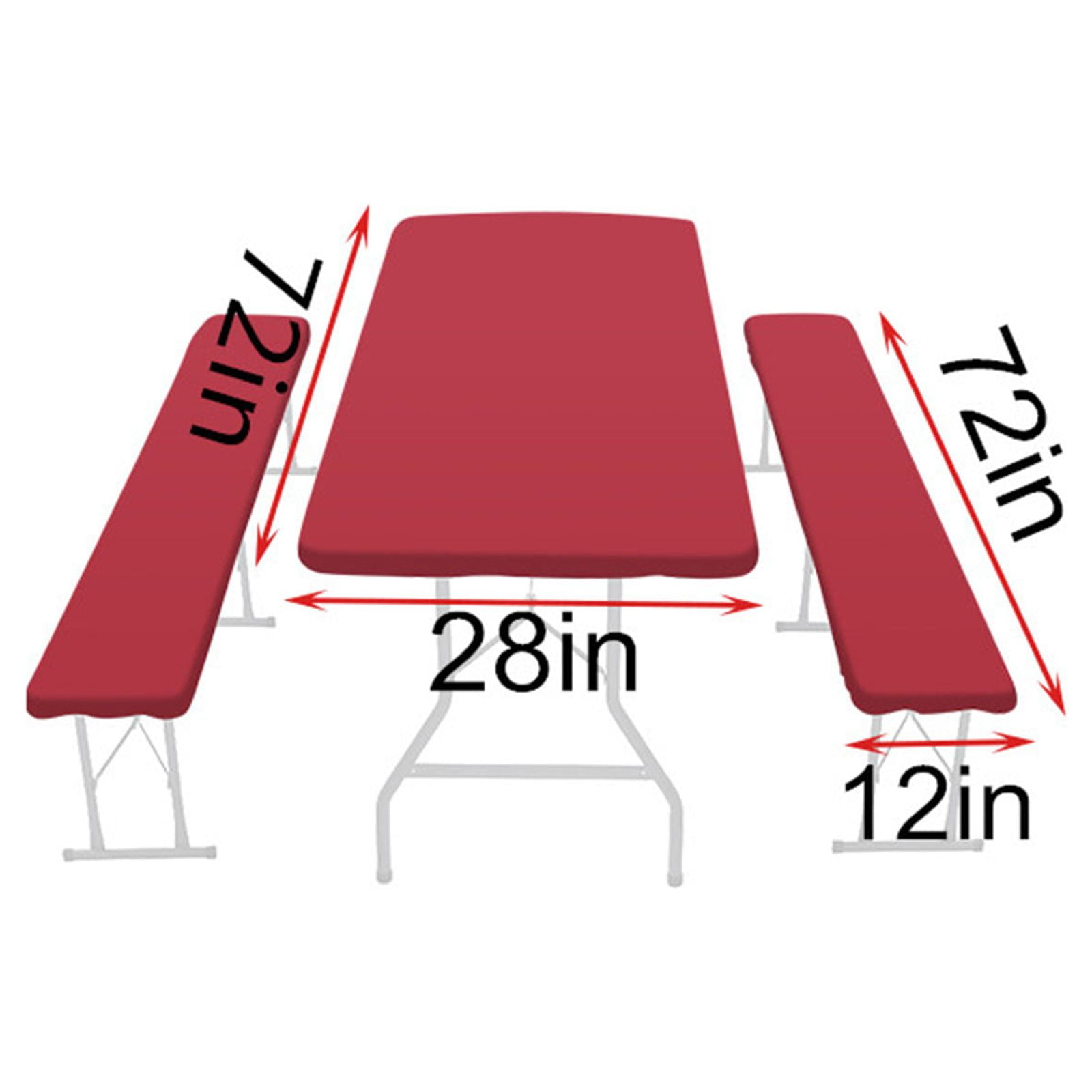Rkxzt Table And Chair Dust Cloth Elastic Wipeable Picnic Table and Seat ...