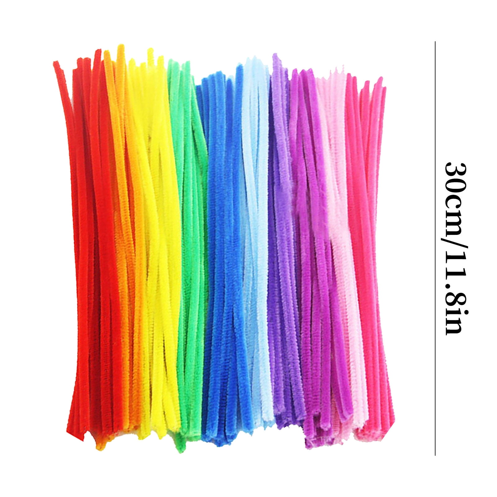 Rkxzt Twister,100 Pcs Pipe Cleaners for DIY Craft Flowers, 30cm ...