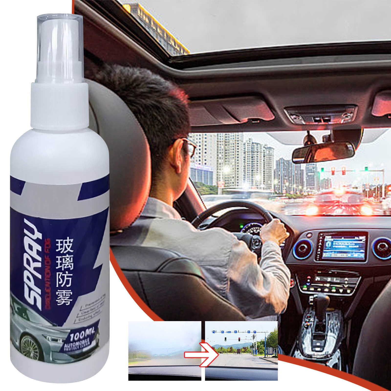 Rkxzt Windshield Defogging Agent – Car and Home Windshield Clear Vision ...
