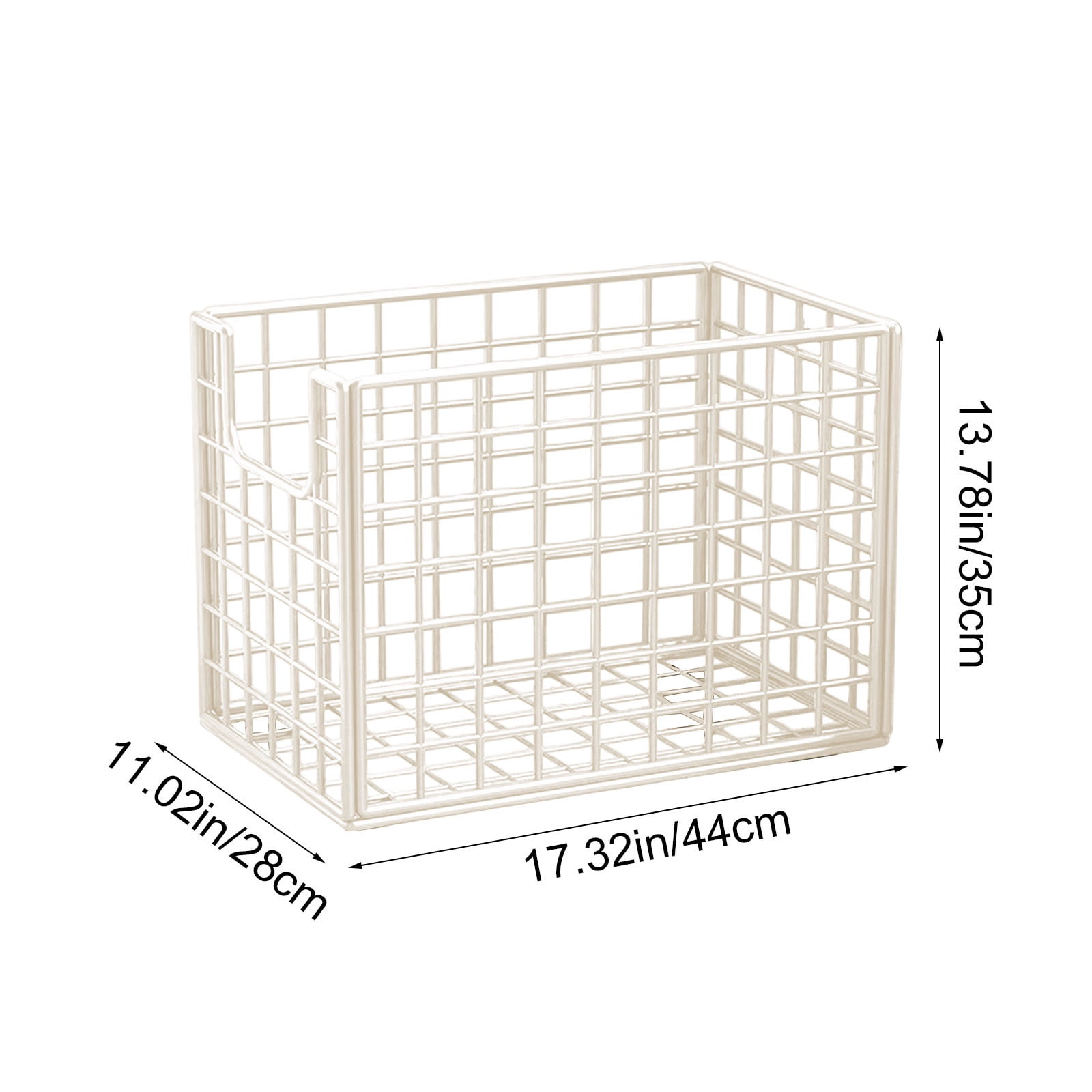 Rkxzt Wrought Iron Storage Basket,Foldable Laundry Basket Iron Storage ...