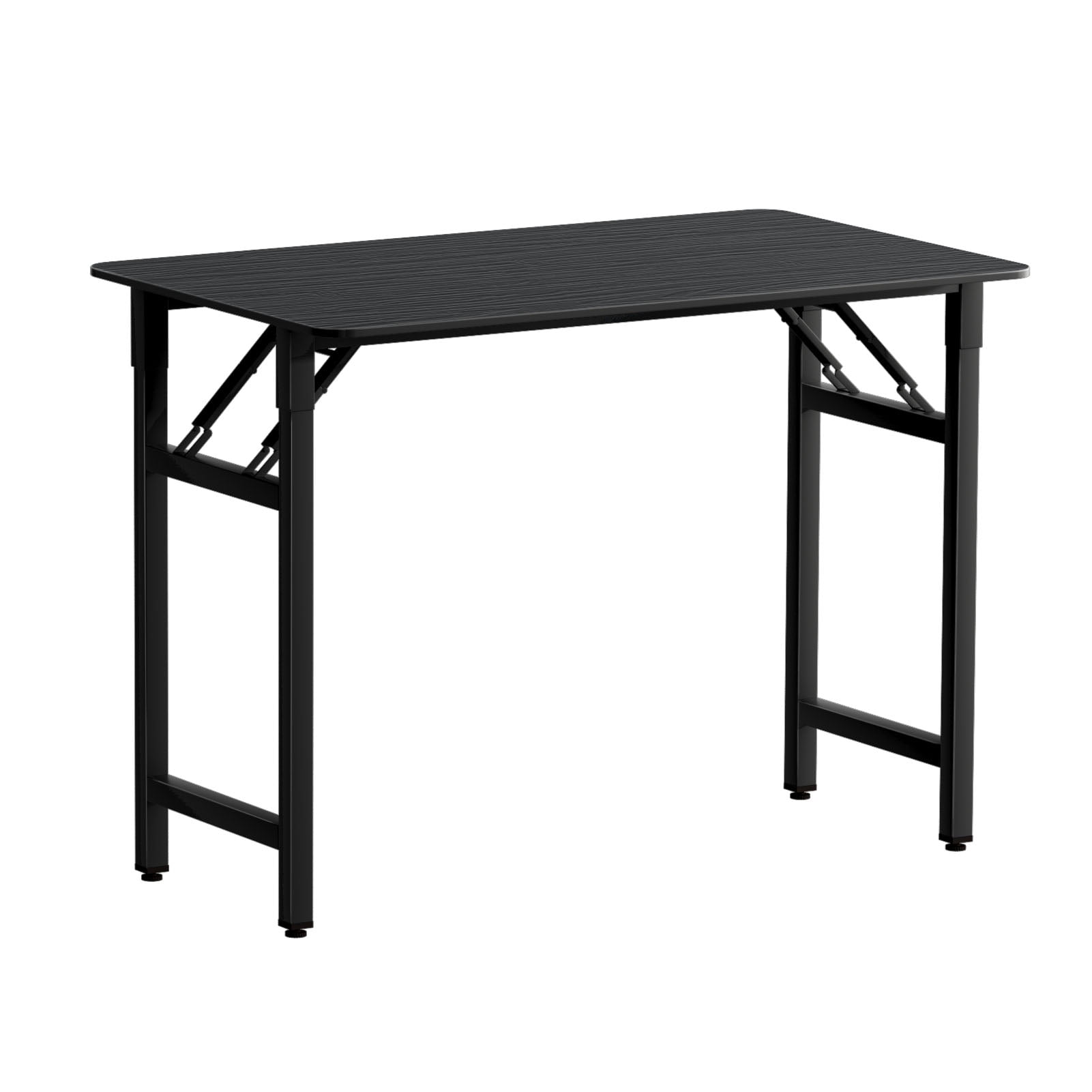 Rlietter Folding Study Computer Desk, Home Office Writing Small Desk ...