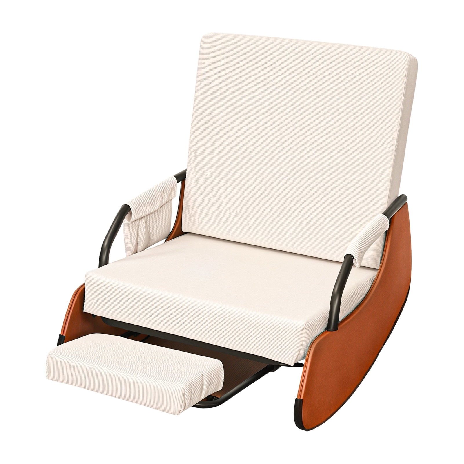 Rlietter Giant Indoor Outdoor Patio Rocking Chair, Corduroy Cover ...