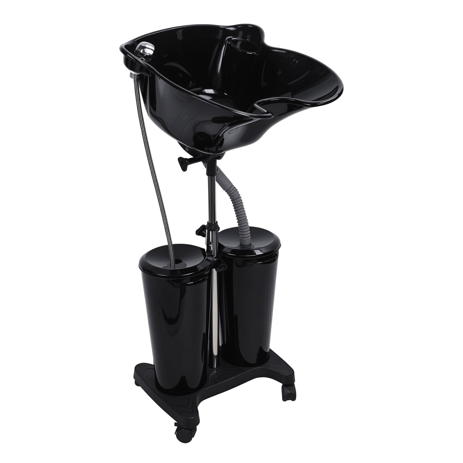 Rlietter Semi-reclining Vertical Shampoo Basin with 2 Buckets And Drain ...