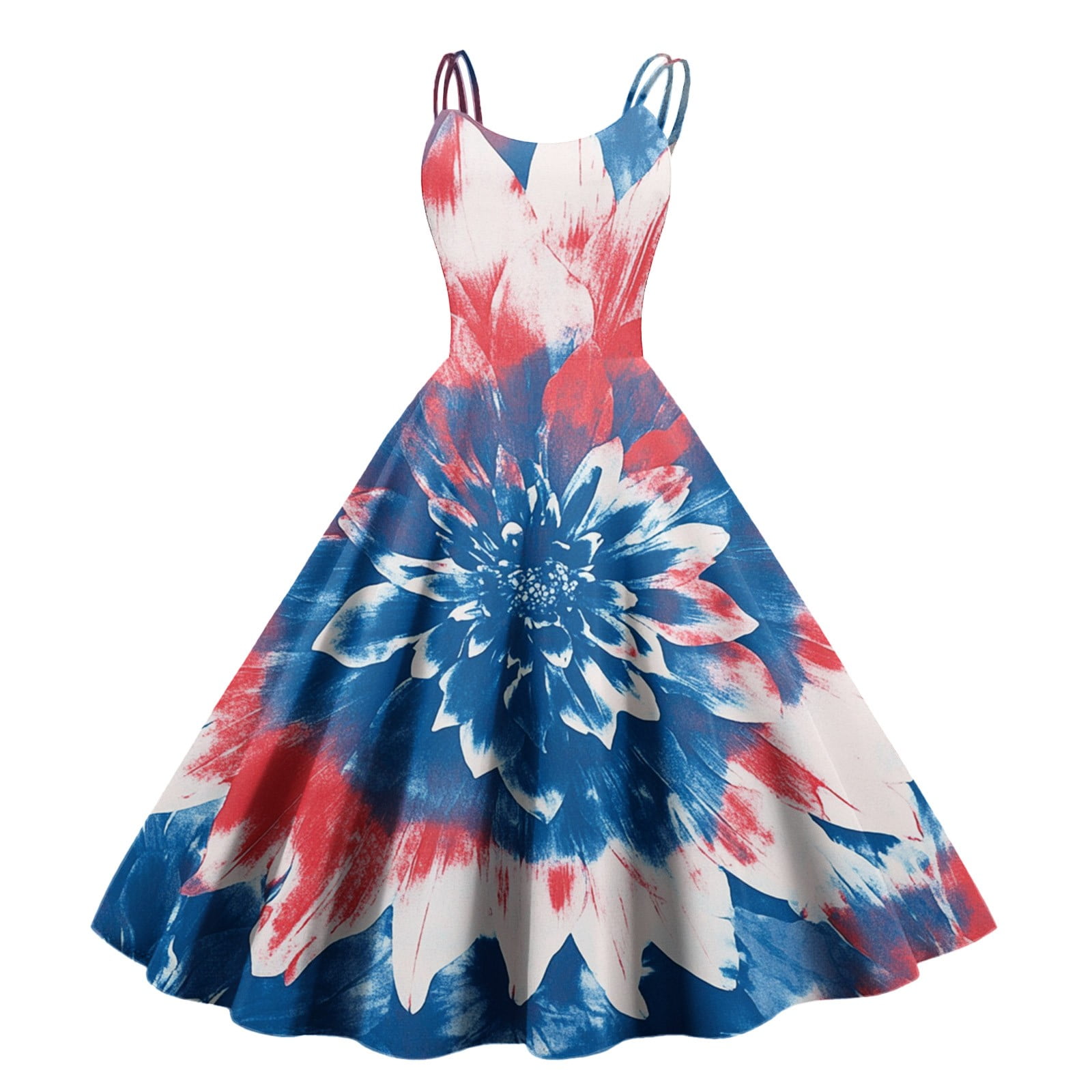Rlmidhb 4th of July American Flag Dresses for Women Independence Day ...