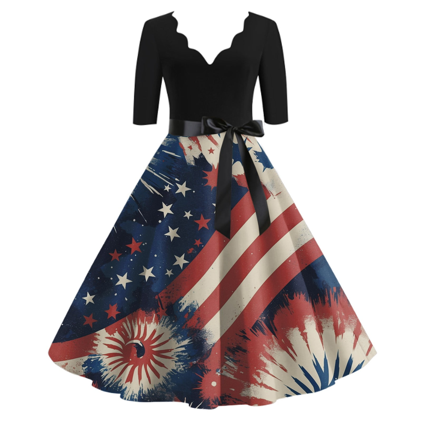Rlmidhb American Flag 4th of July Dresses for Women Independence Day ...