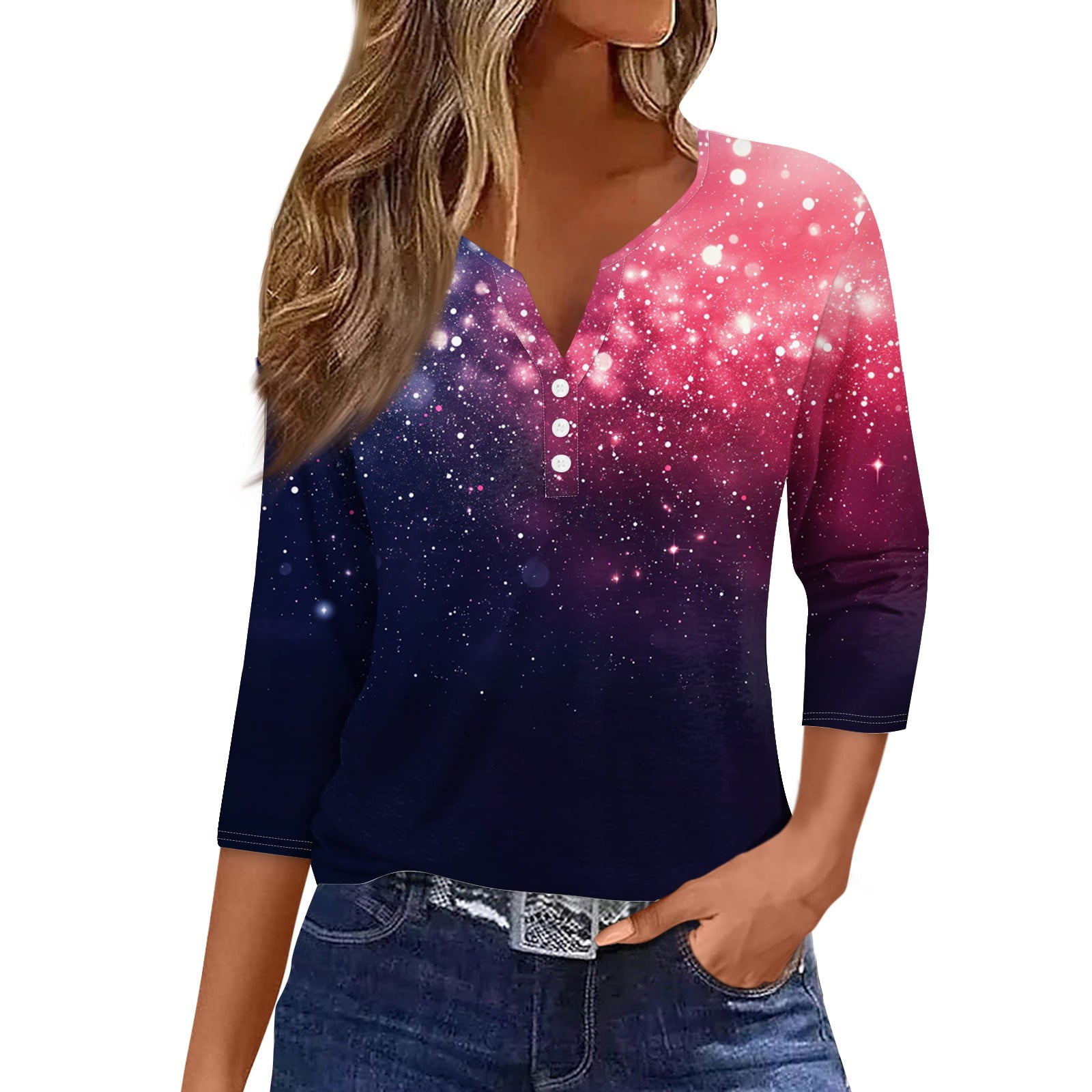 Rlmidhb American Flag 4th of July Shirt for Women Independence Day ...