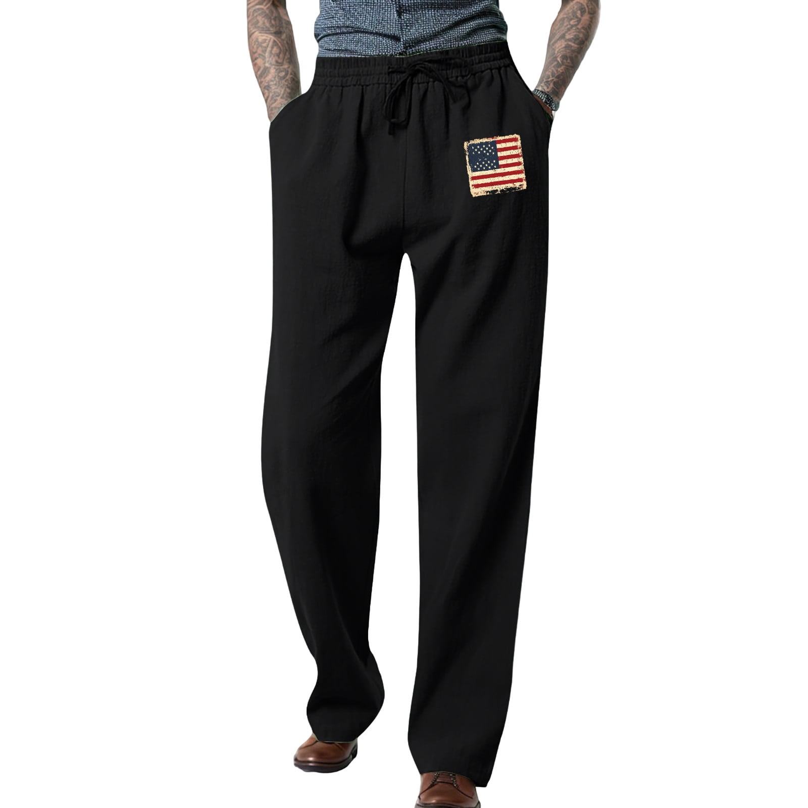 Rlmidhb American Flag Independence Day Beach Pants for Men 4th of July ...