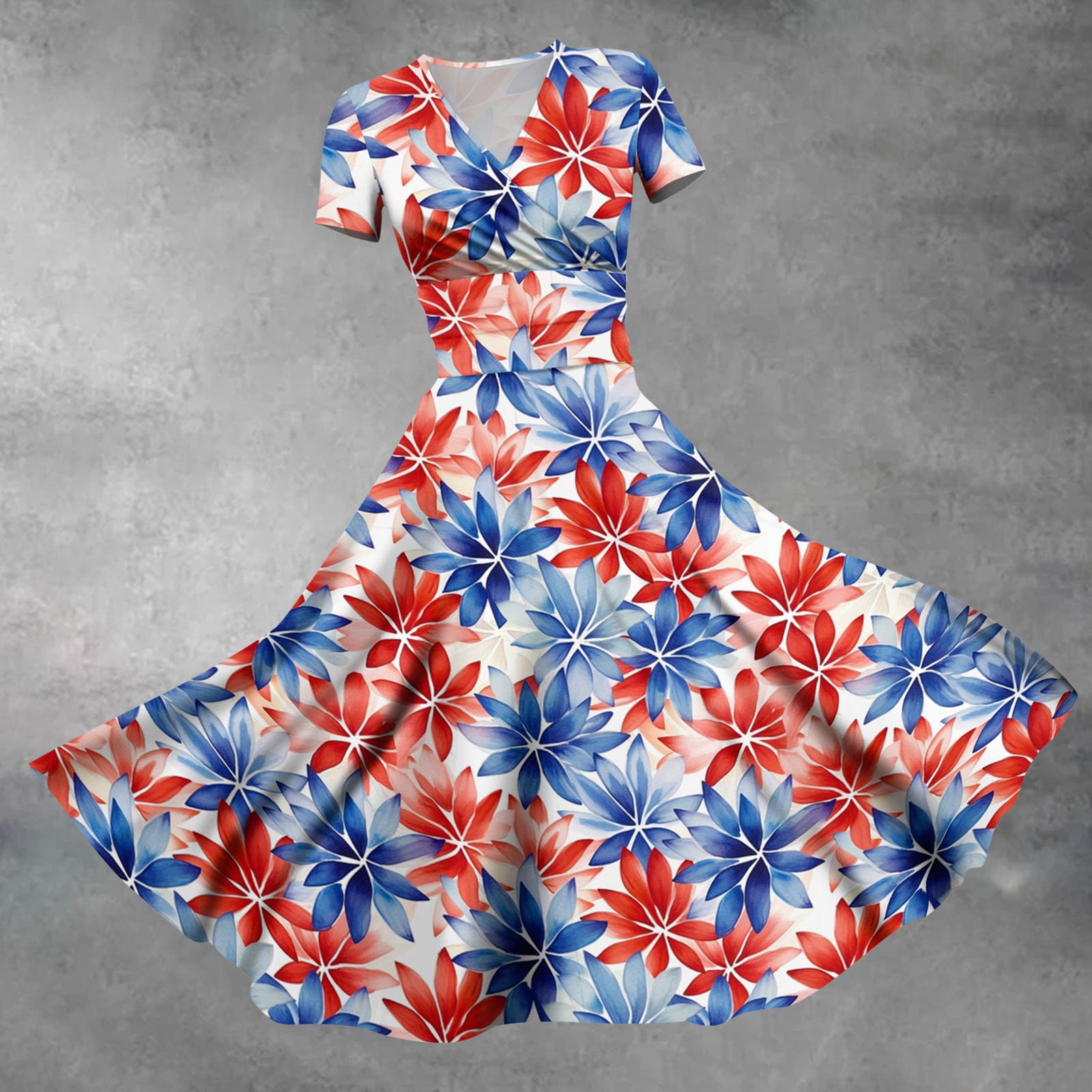Rlmidhb American Flag Independence Day Dresses for Women 4th of July ...