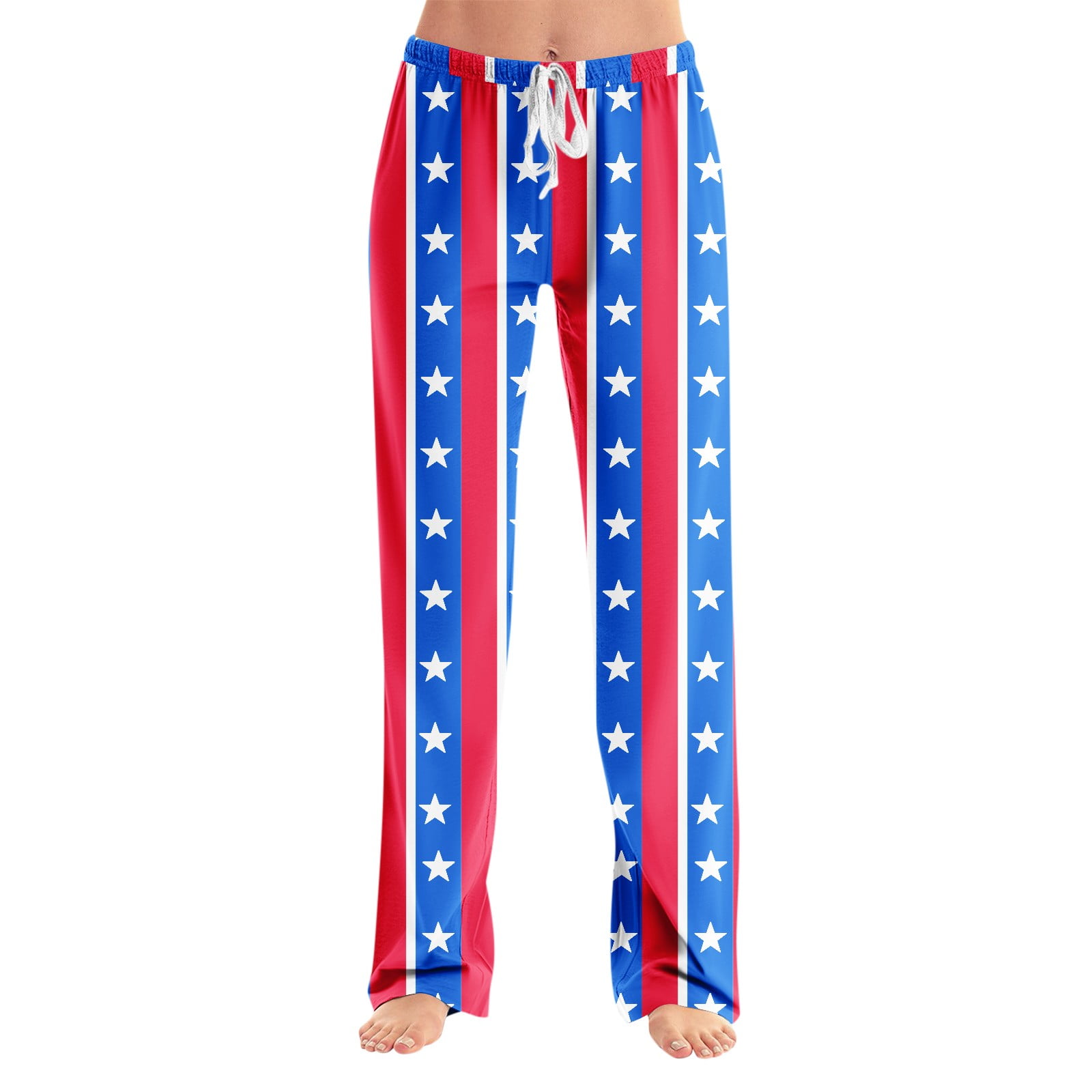 Rlmidhb Independence Day American Flag Pajama Pants for Women 4th of ...