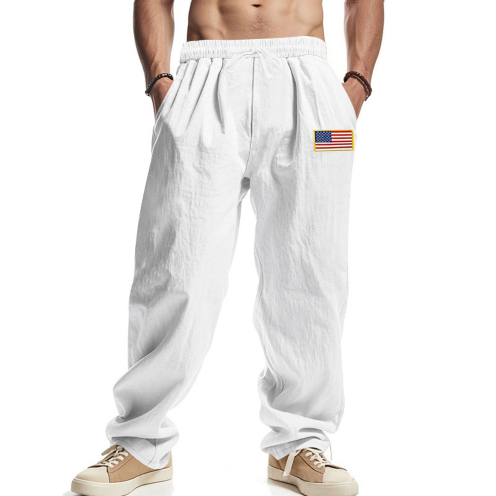 Rlmidhb Independence Day American Flag Sweatpants for Men 4th of July ...
