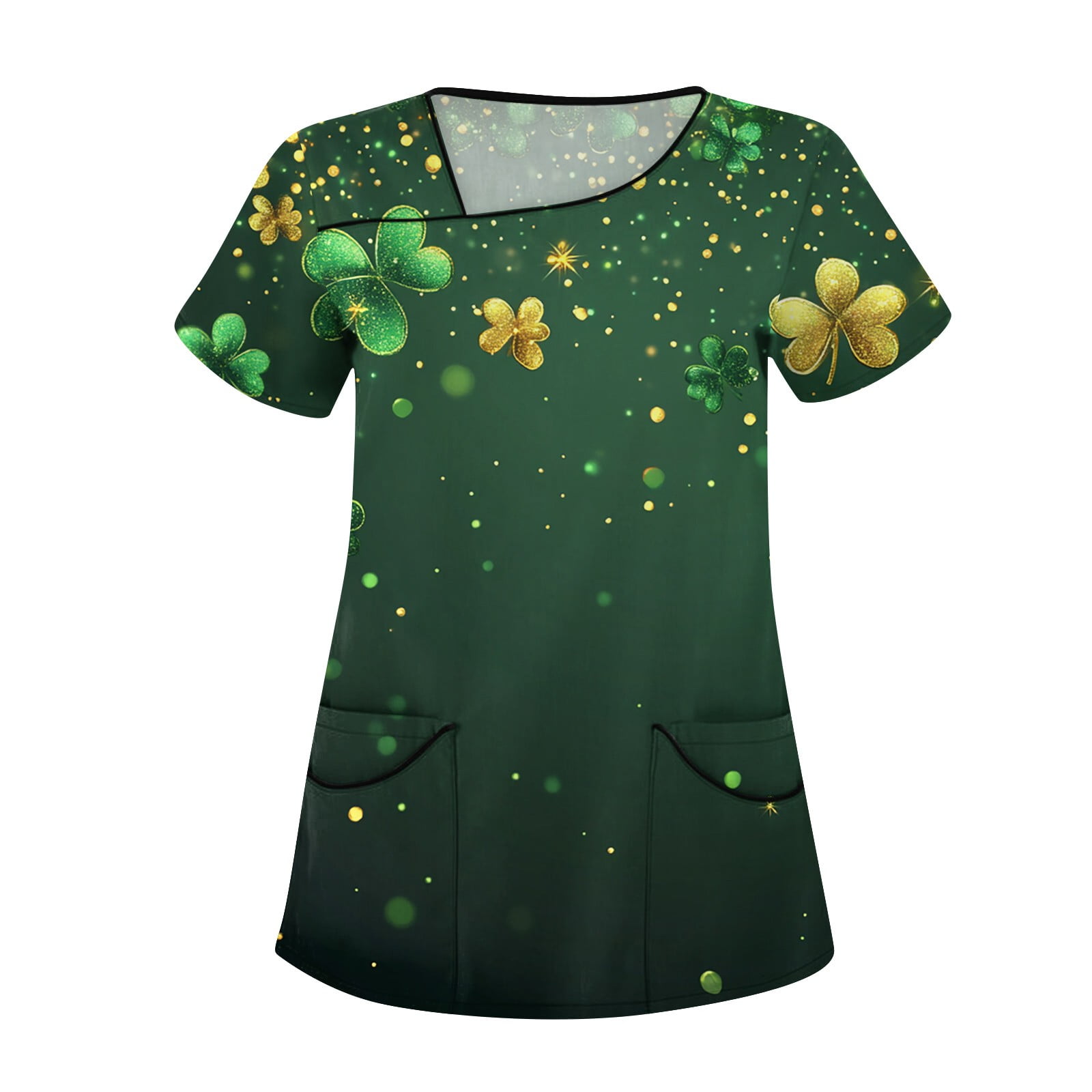 Rlmidhb Shamrock Nurse Uniform Women St Patricks Day 2025 Scrub Tops ...