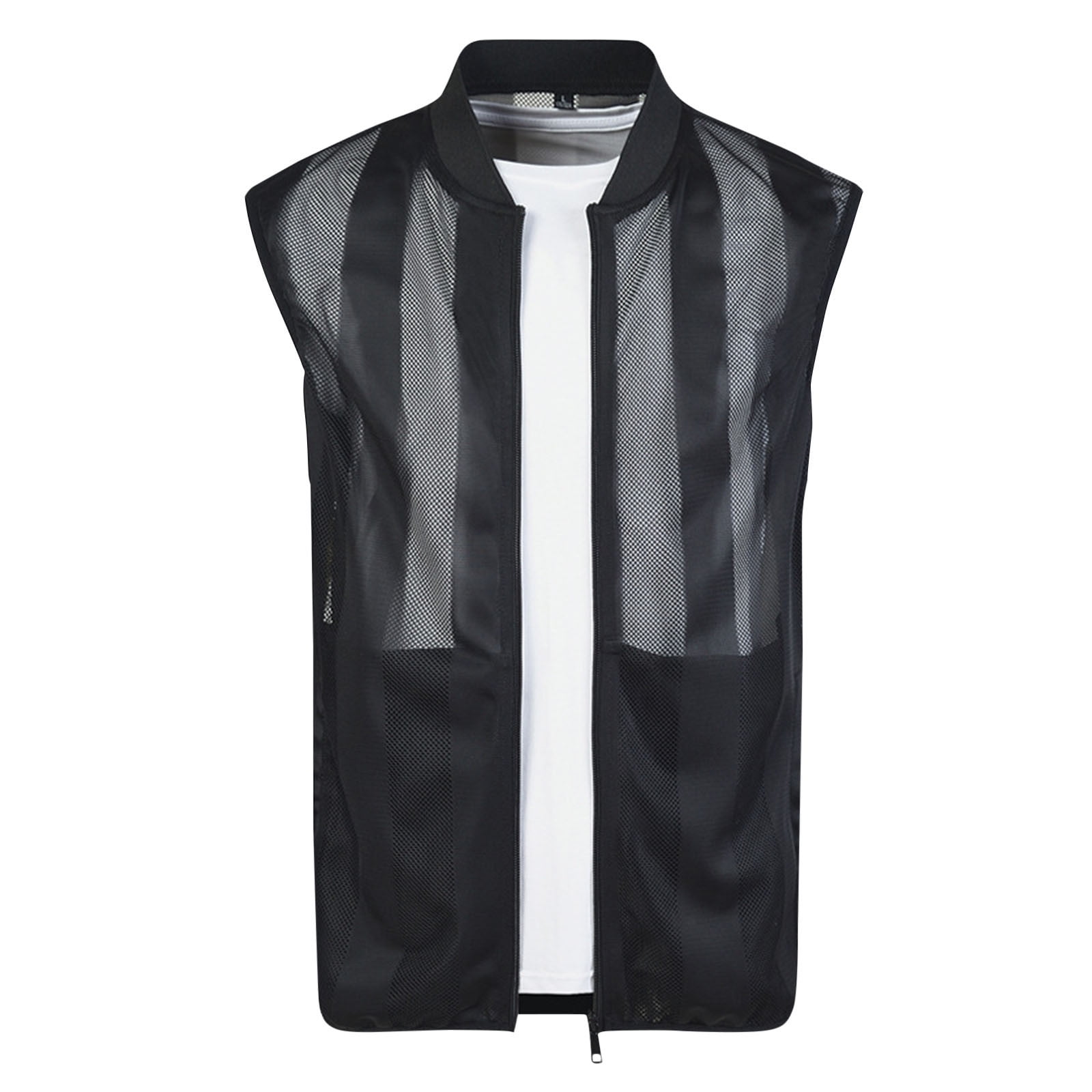Rloper-Lop Men Lightweight Outdoor Veats Sleeveless Solid Color Sports ...
