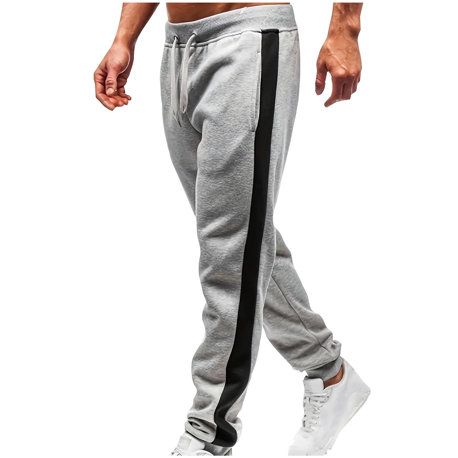 Rloper-Lop Men's Active Sweatpants Elastic Waist Drawstring Jogger ...